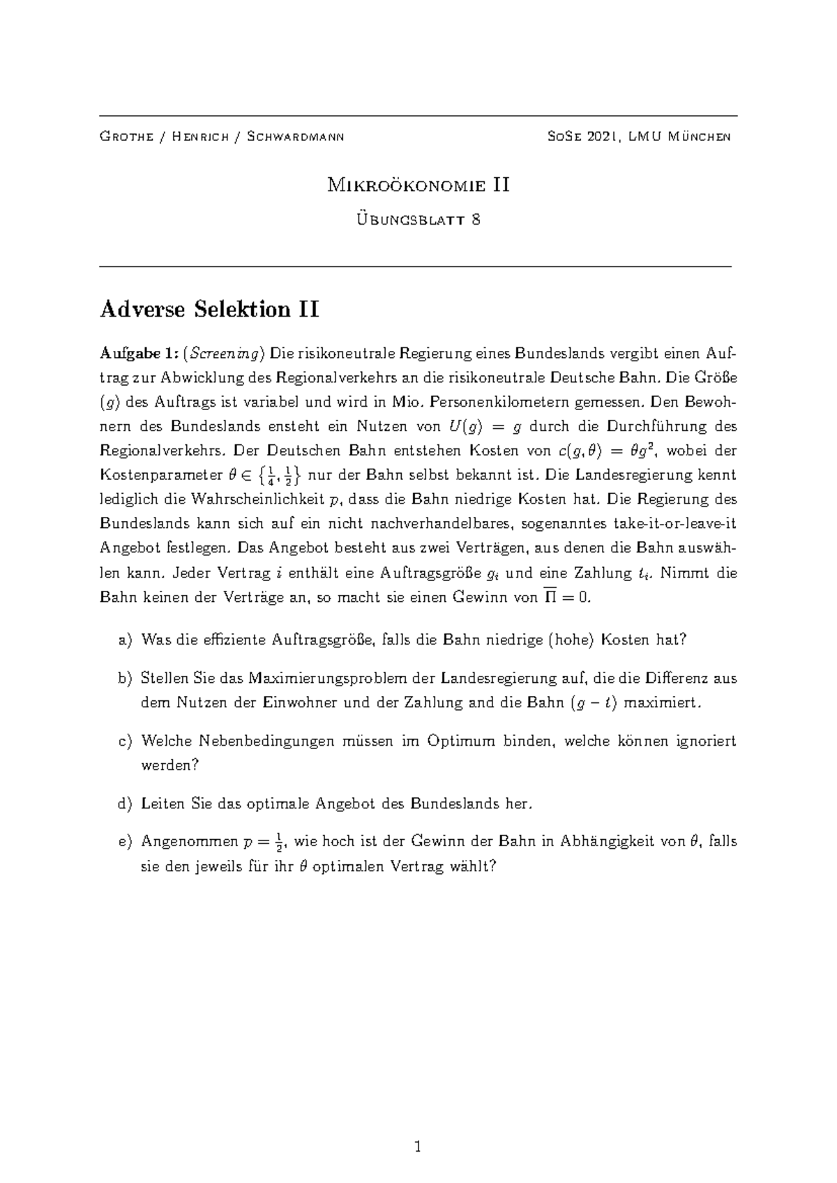 Übungsblatt 8 - Mikroö II - Grothe / Henrich / Schwardmann SoSe 2021 ...