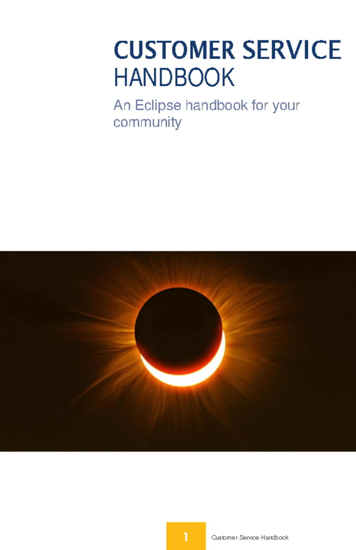Customer-Service-Handbook - CUSTOMER SERVICE HANDBOOK An Eclipse ...
