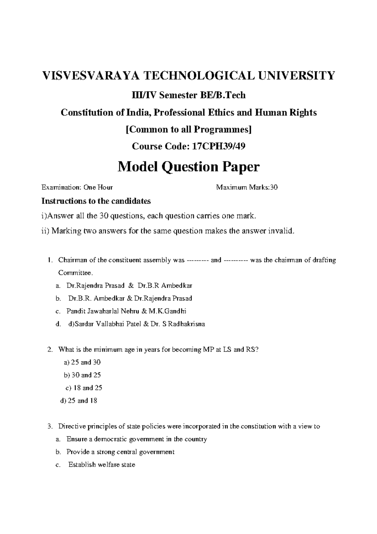 17 CIPQue Paper - cip - VISVESVARAYA TECHNOLOGICAL UNIVERSITY III/IV ...