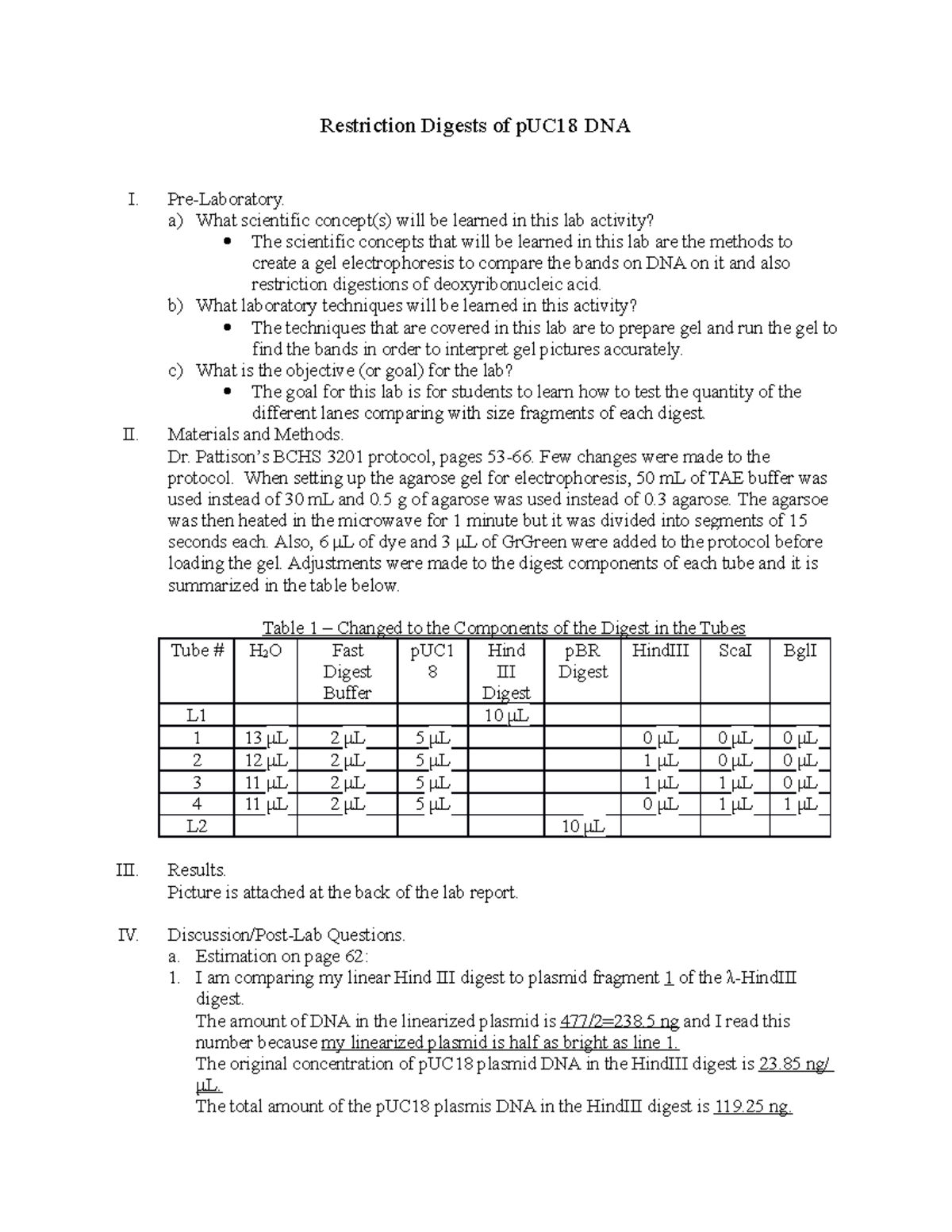 3 Restriction Digests of DNA and Gel Electrophoresis - Restriction ...