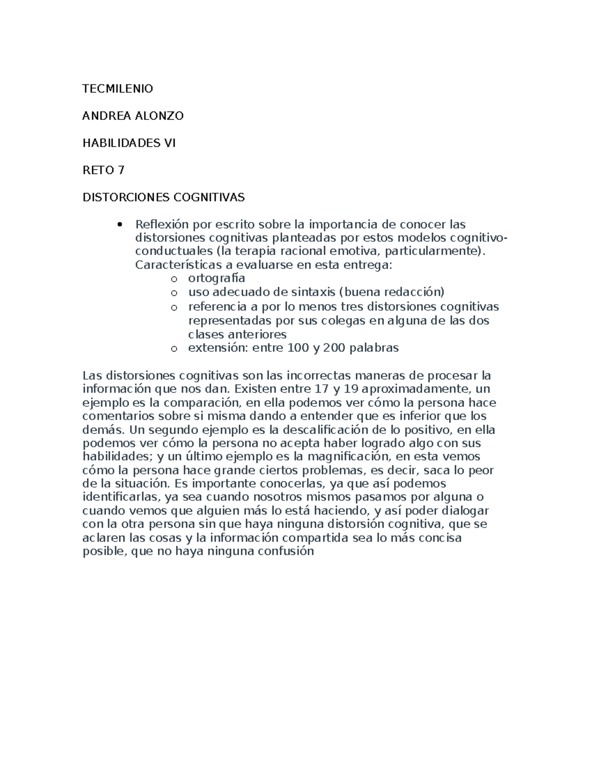 RETO 7 Habi lidades - TECMILENIO ANDREA ALONZO HABILIDADES VI RETO 7 ...