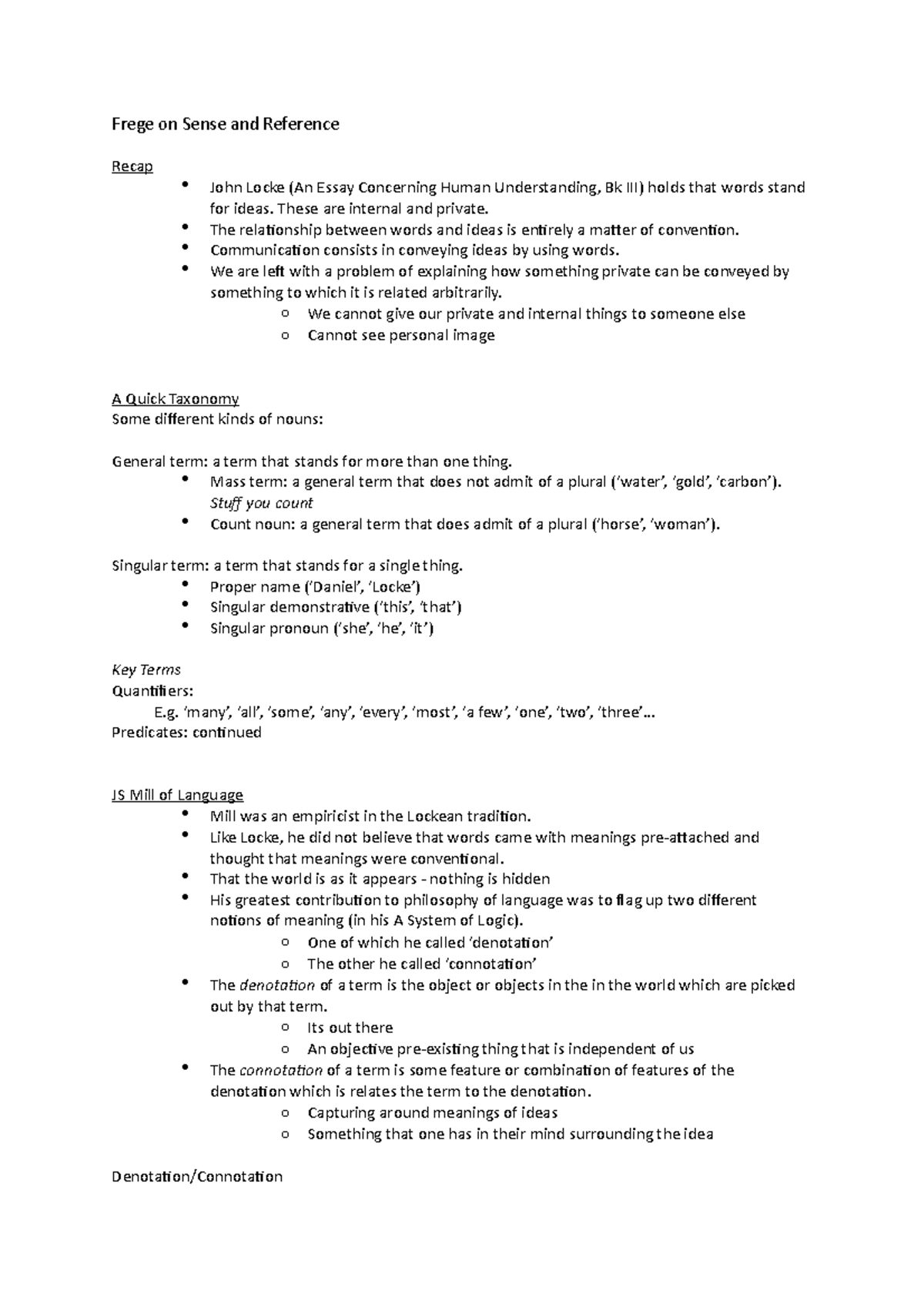 Frege on Sense and Reference - Frege on Sense and Reference Recap John ...