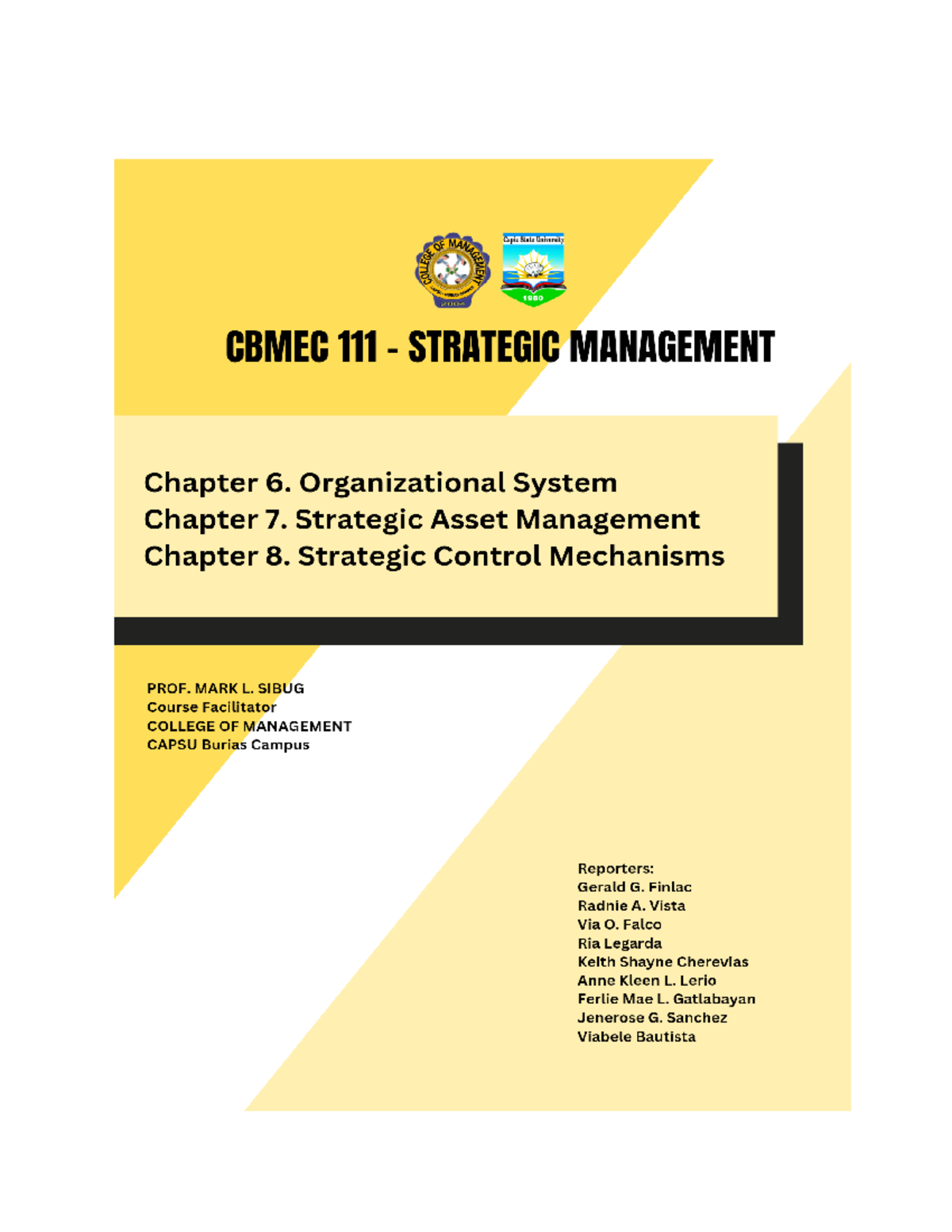 Chapter 6 8 Cbmec 111 Strategic Management G3 1 Basic Strategy for Business Management - CHAPTER ...