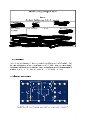 Laboratorium z metrologii - pomiar rezystancji wewnętrznej 2021 22 ...