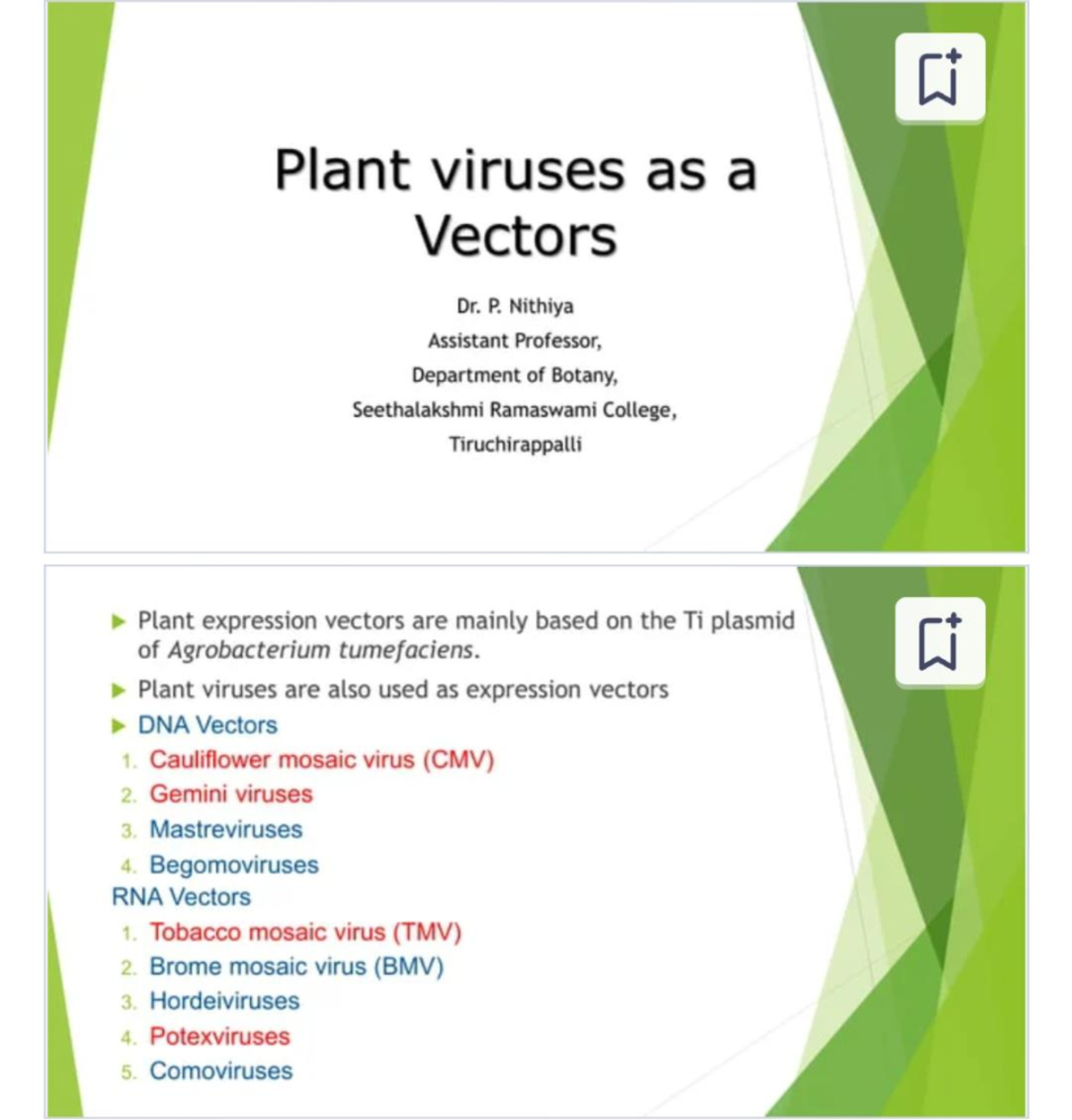 Plant viral vectors - Advanced Techniques In Biochemistry ...