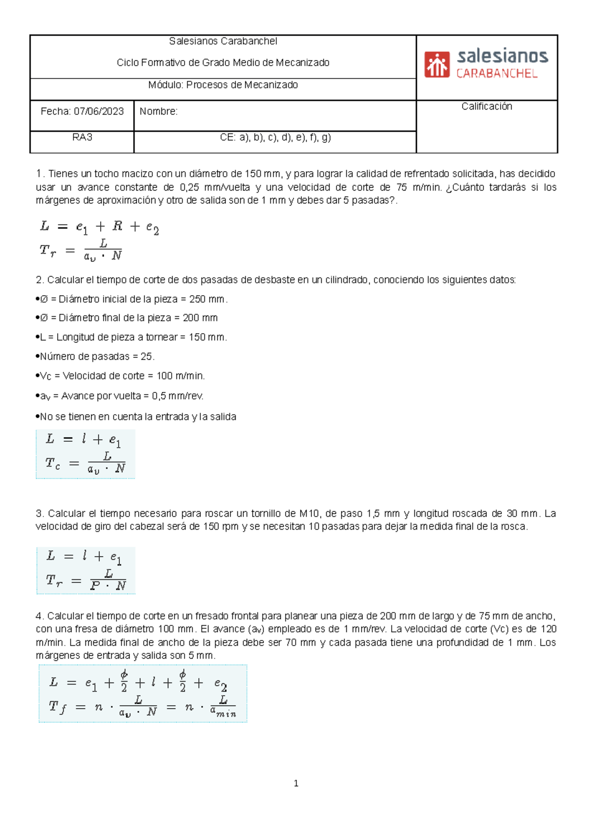Examen 3 3ªEv Ordinaria PM GM 22-23 - Salesianos Carabanchel Ciclo ...