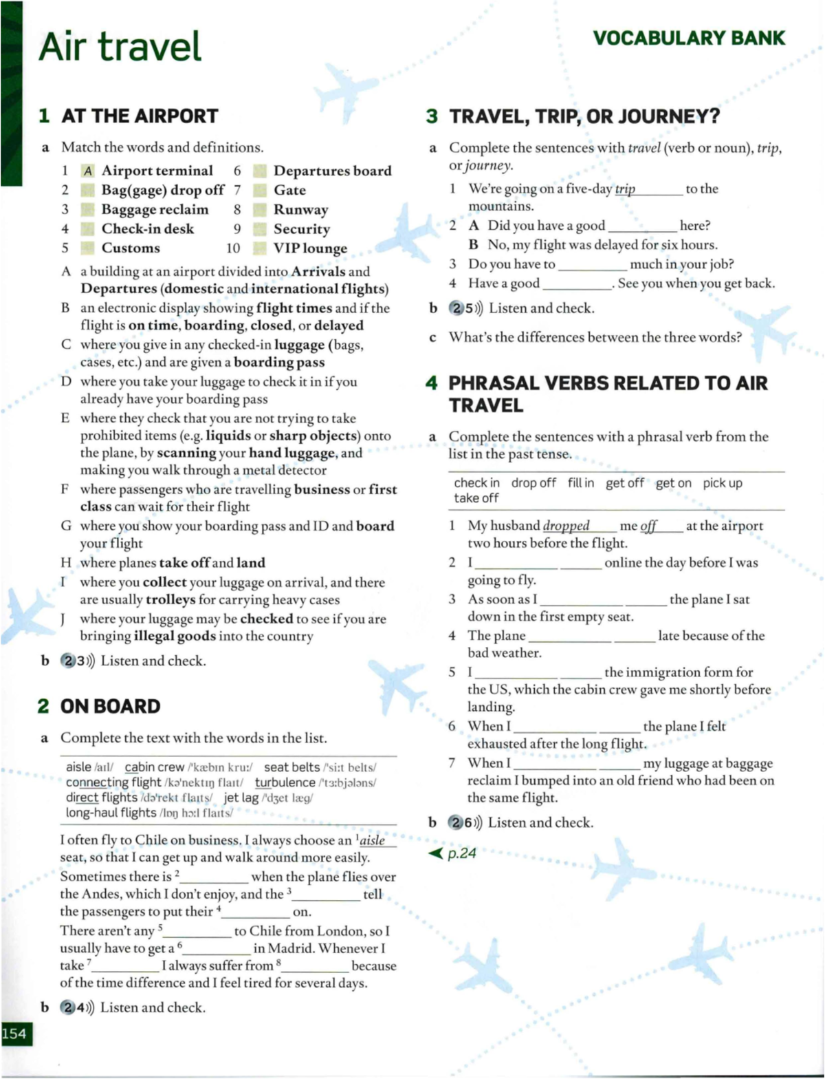 4 English File Upper Intermediate 3rd (dragged) - Air travel 1 AT THE ...
