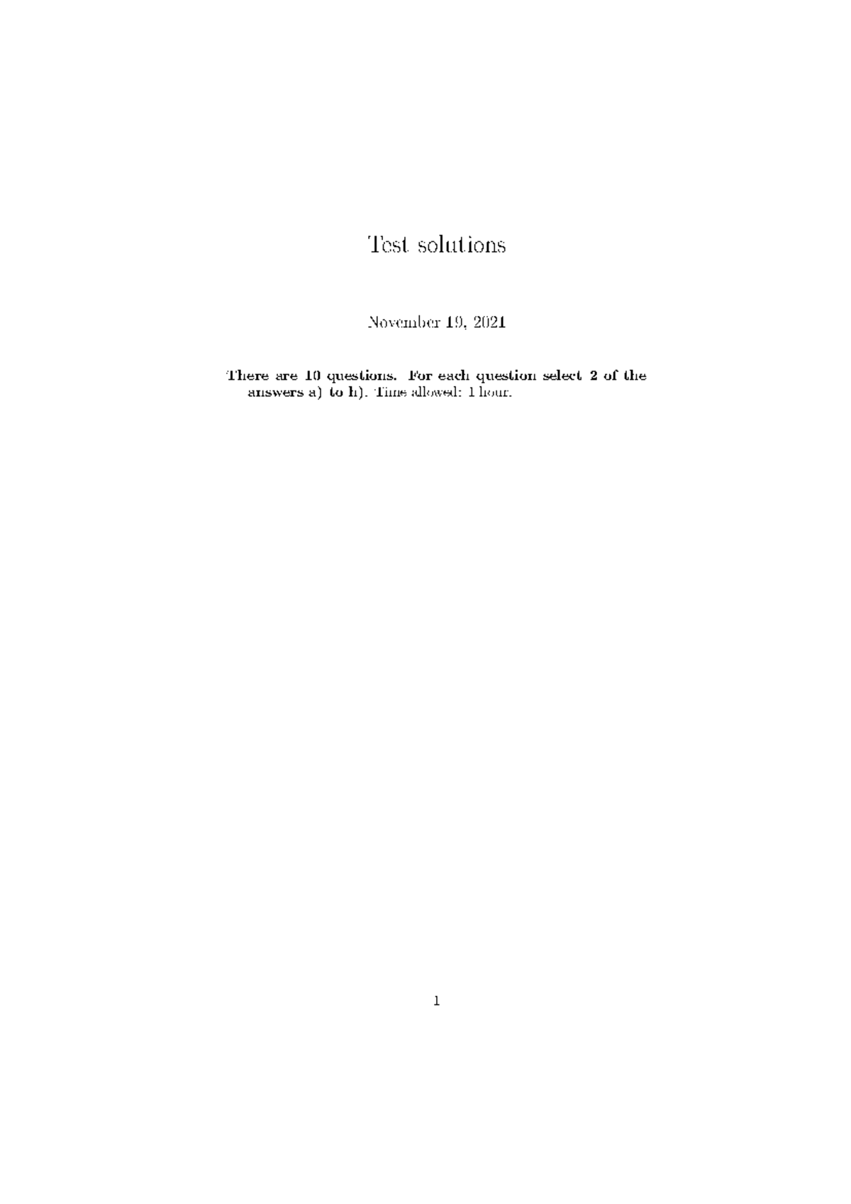 2021-22 test sol - Test solutions November 19, 2021 There are 10 ...