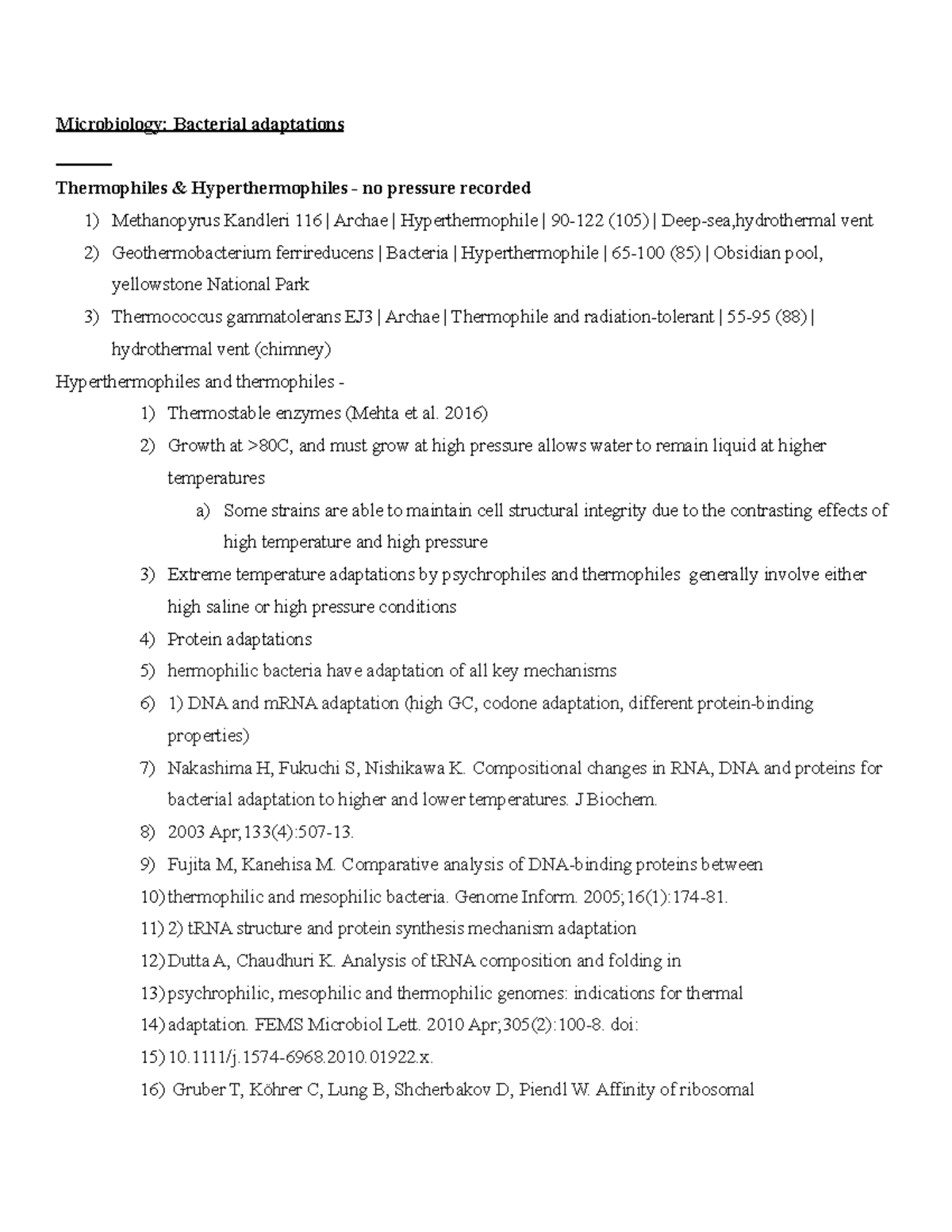 LAB 3 Microbiology Bacterial adaptations - Microbiology: Bacterial ...