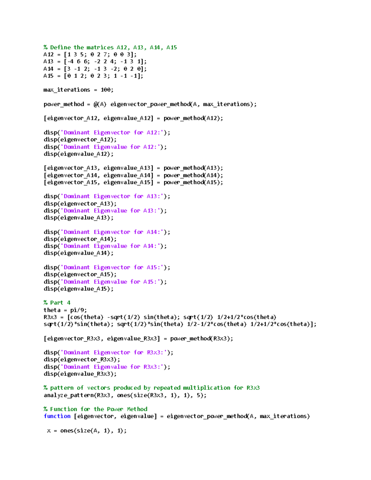 Computing Assignment 4 - % Define the matrices A12, A13, A14, A A12 ...