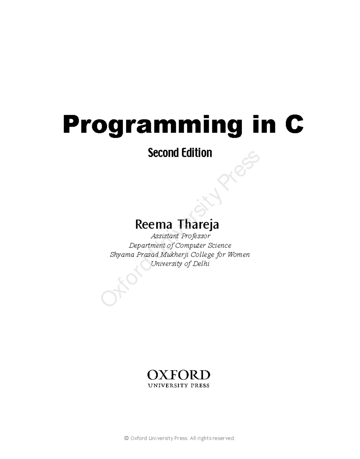 9780199456147 - course - 1 Second Edition Assistant Professor ...