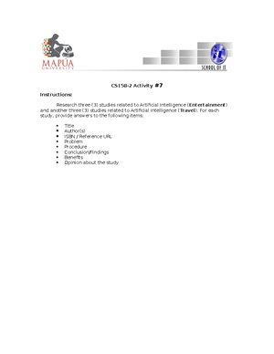 A3 - CS158-2 Activity - CS158-2 Activity Who was to blame in this accident? and why? According ...