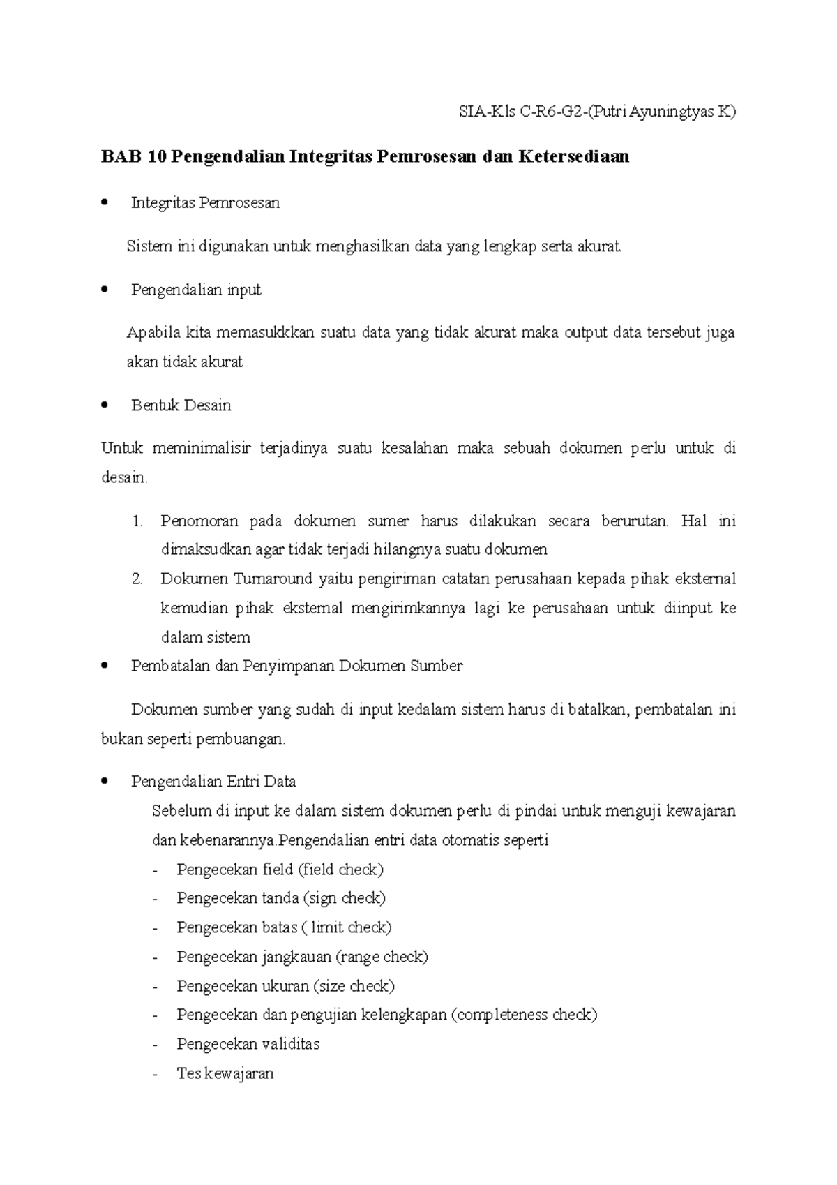 Pengendalian Integritas Pemrosesan dan Ketersediaan - Pengendalian ...