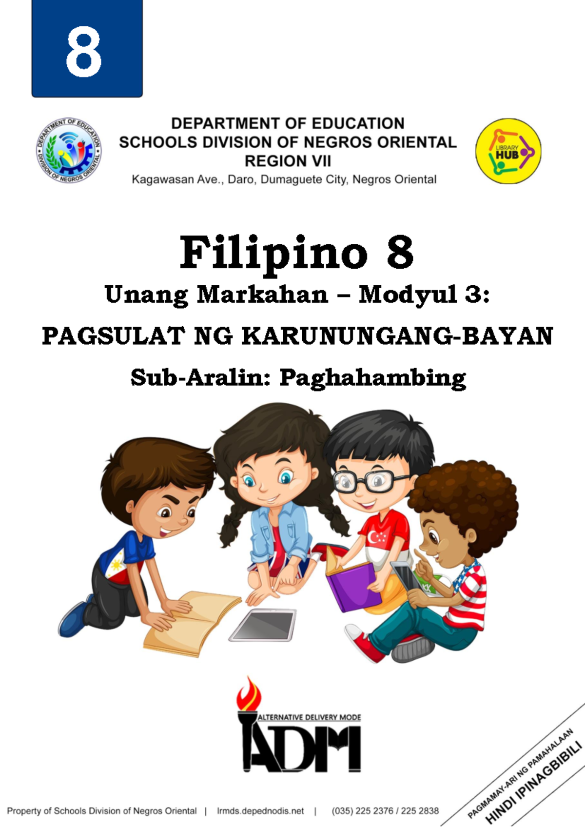 FIL8-Q1- WEEK 3 FOR Student - 8 Filipino 8 Unang Markahan – Modyul 3 ...