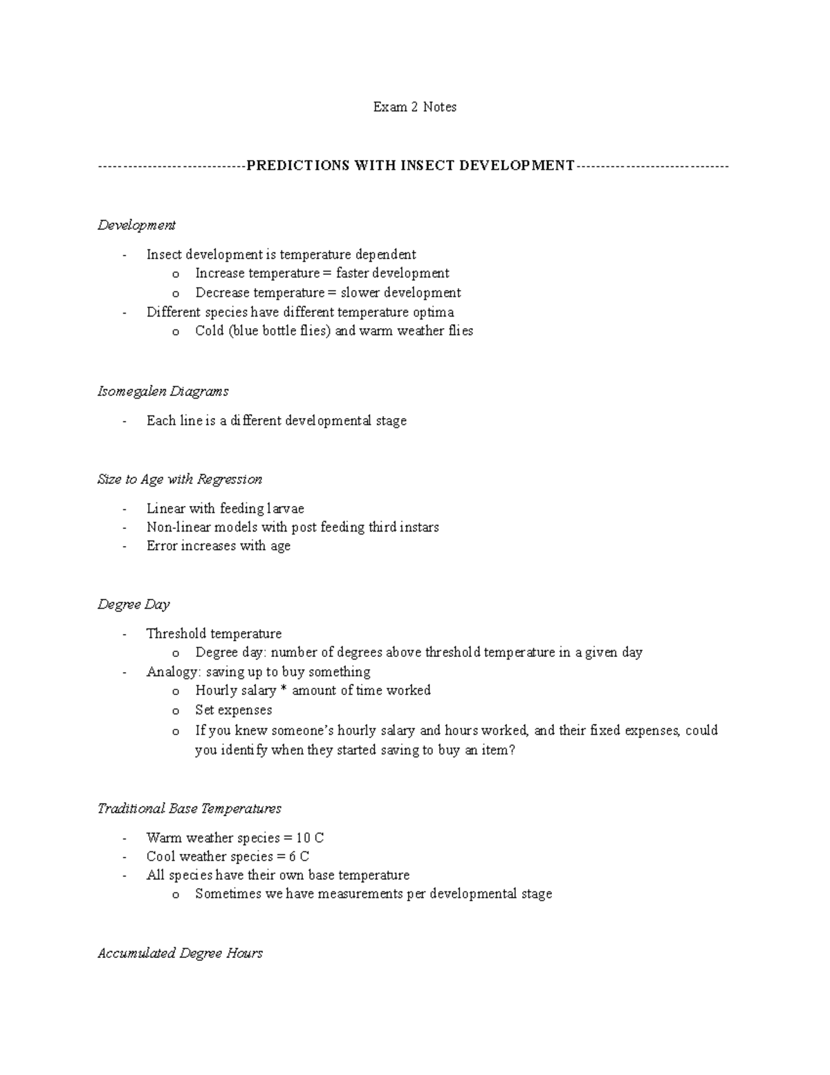 Lecture Notes for Exam 2, covering multiple lectures. - FIVS 432 - TAMU ...