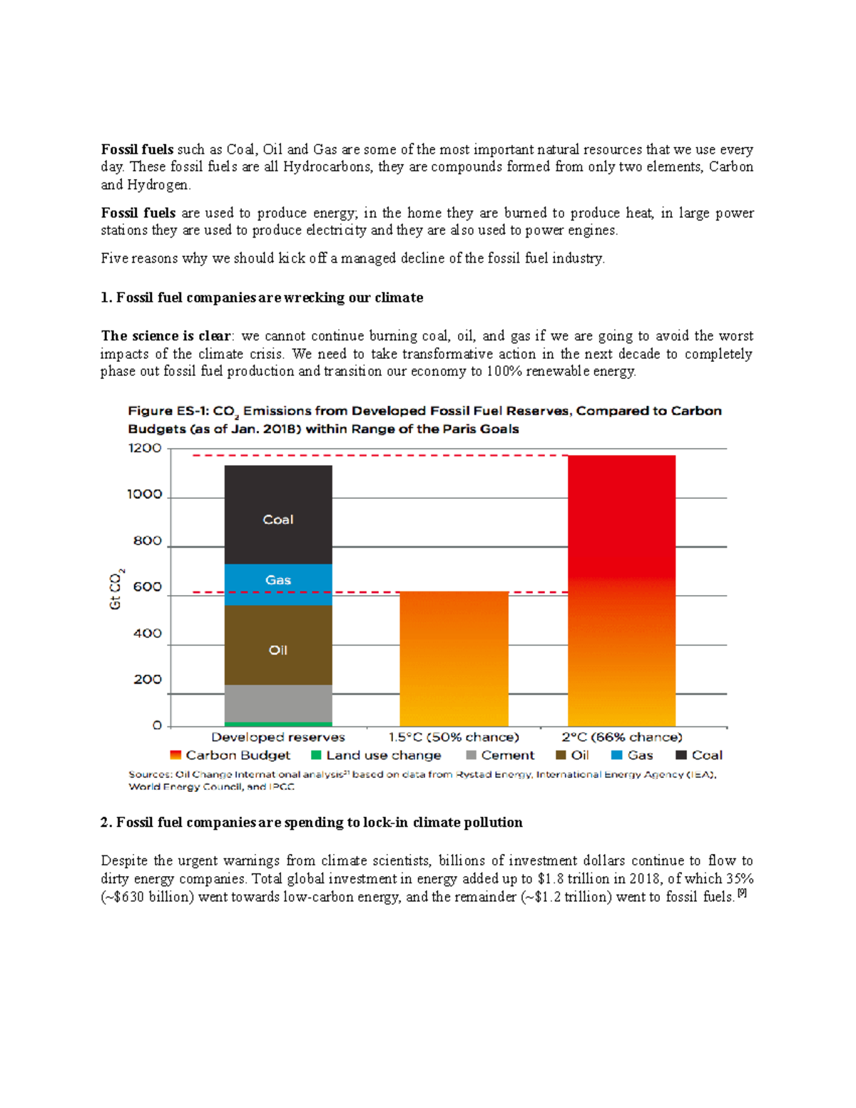 Environmental- Management- Report - Fossil fuels such as Coal, Oil and ...