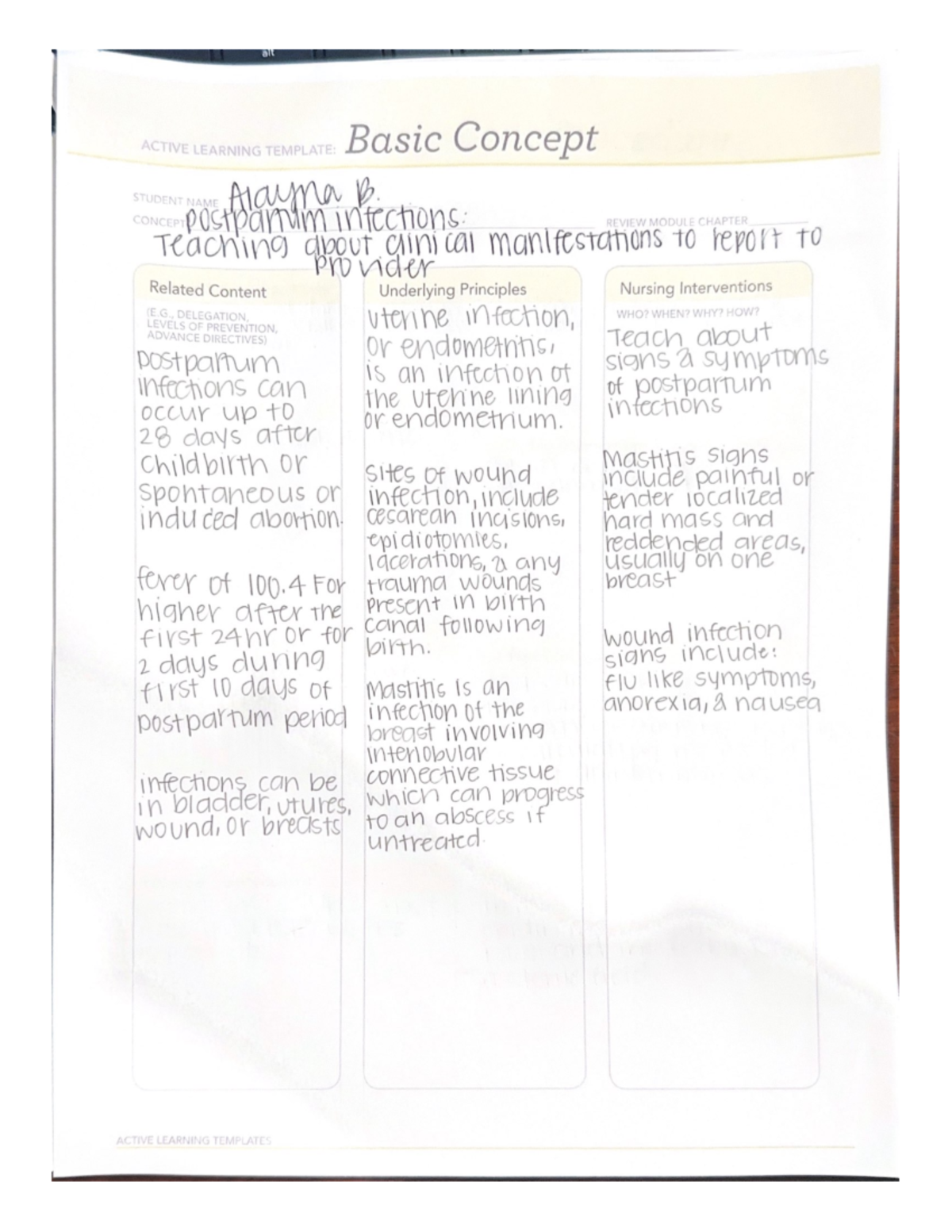 Active Learning Template - NSG3332_A10_30_23 - Studocu