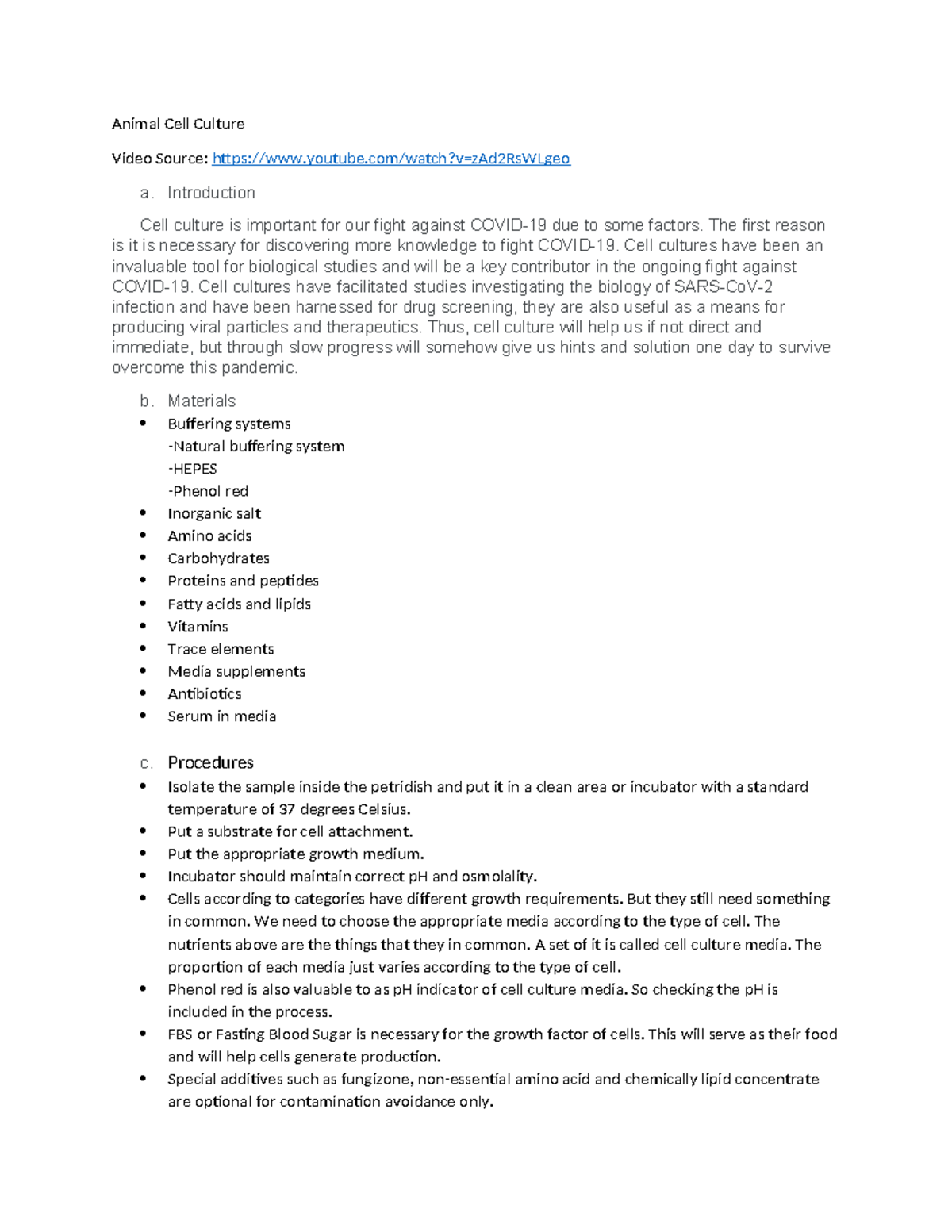 Animal Cell Culture - for Practice Teaching - Animal Cell Culture Video ...
