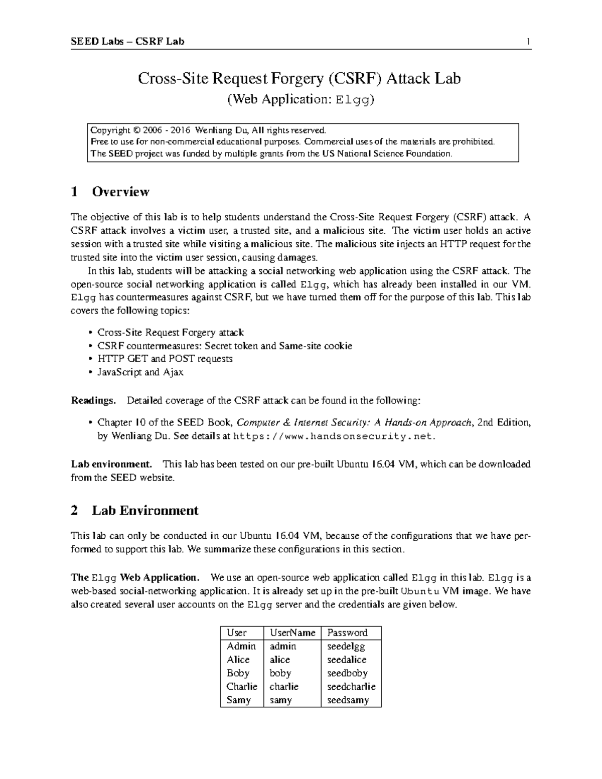 Lab06-csrf - lab06- Cross-Site Request Forgery (CSRF) Attack Lab (Web ...