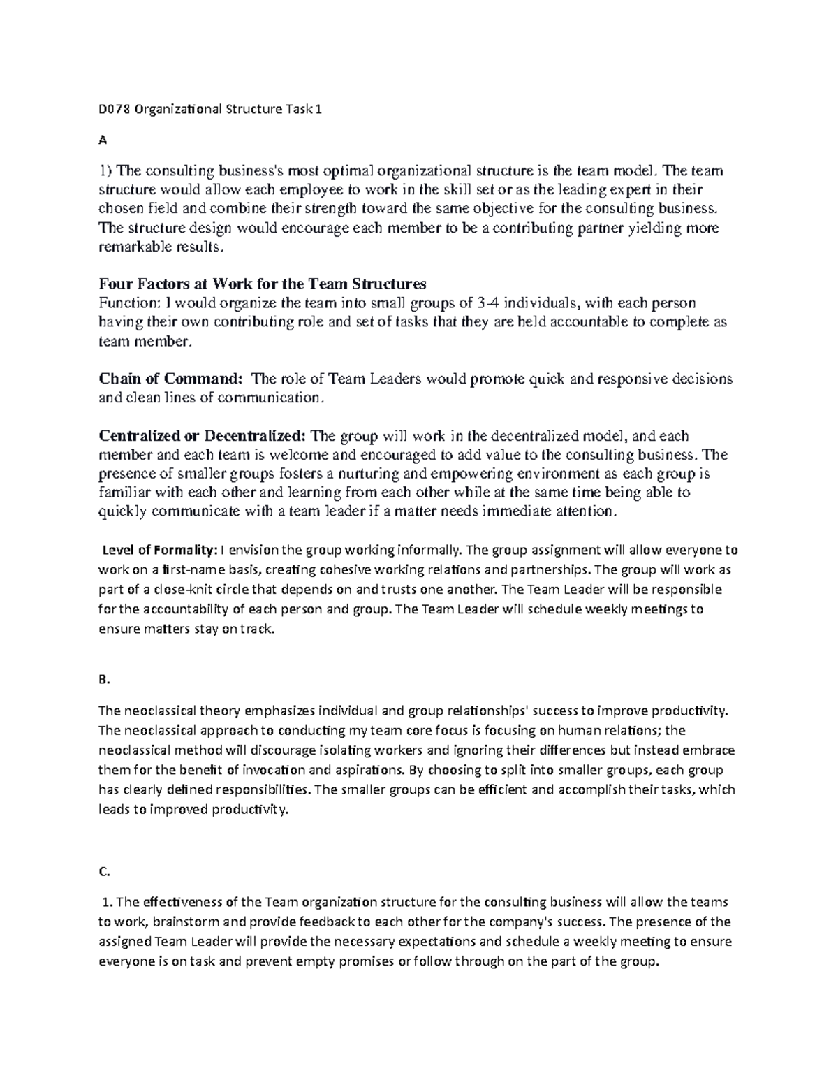 Document 1 - This task was helpful in learning and digesting the course ...