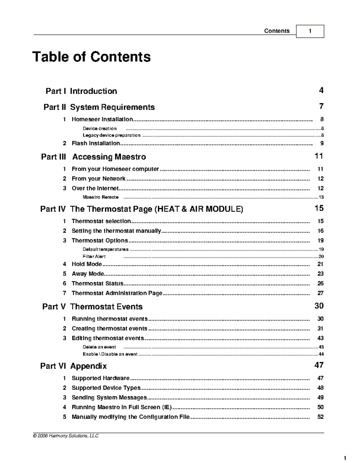 Maestro HVAC 2 1 - document to facilitate the purchase of finishes ...