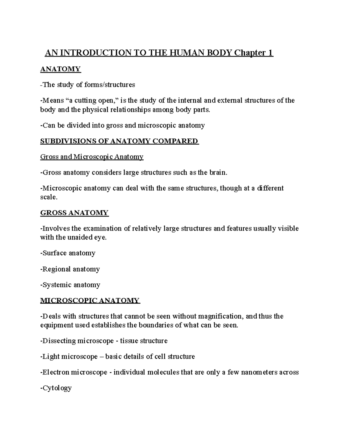 Untitled document-2 - bio 150 - AN INTRODUCTION TO THE HUMAN BODY ...