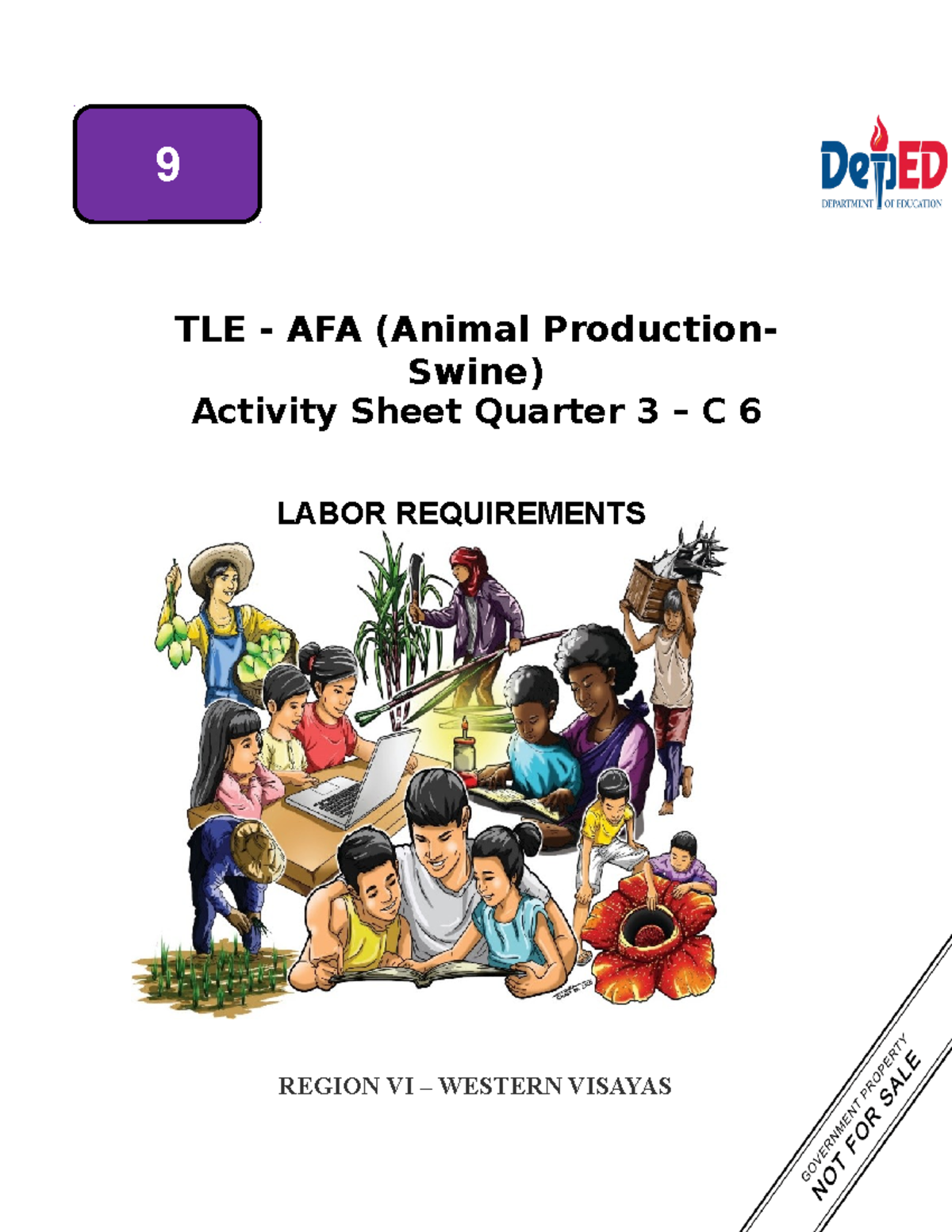 Lesson 3 LO 1 1.2c Estimate quantities - LABOR REQUIREMENTS 9 TLE - AFA ...
