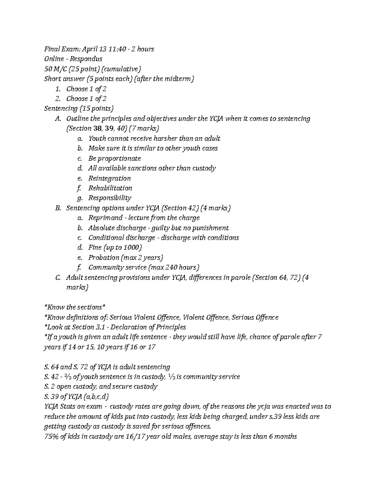 Final Exam - Studocu