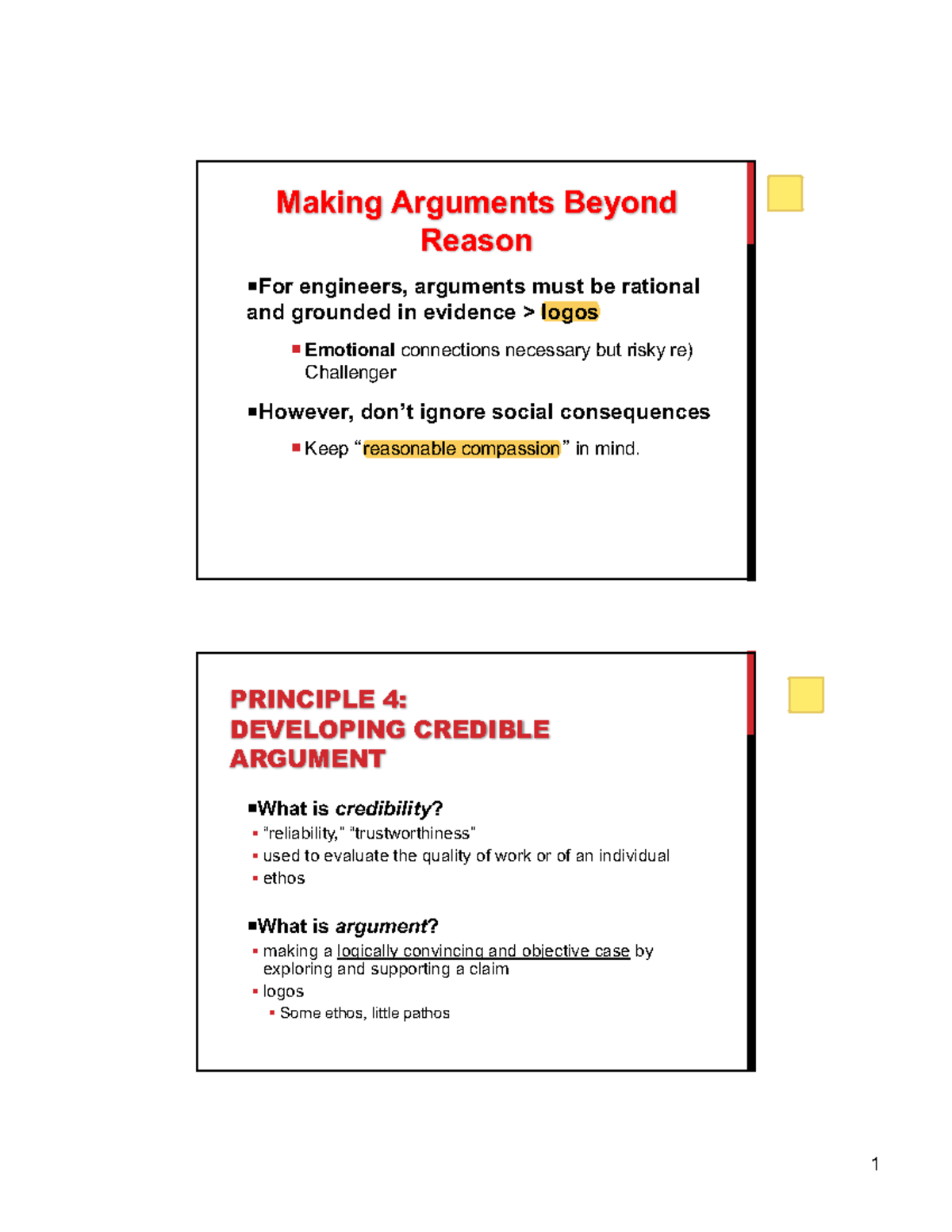 COMM1050 P4 Credible Arguments - Making Arguments Beyond Reason ¡ For ...