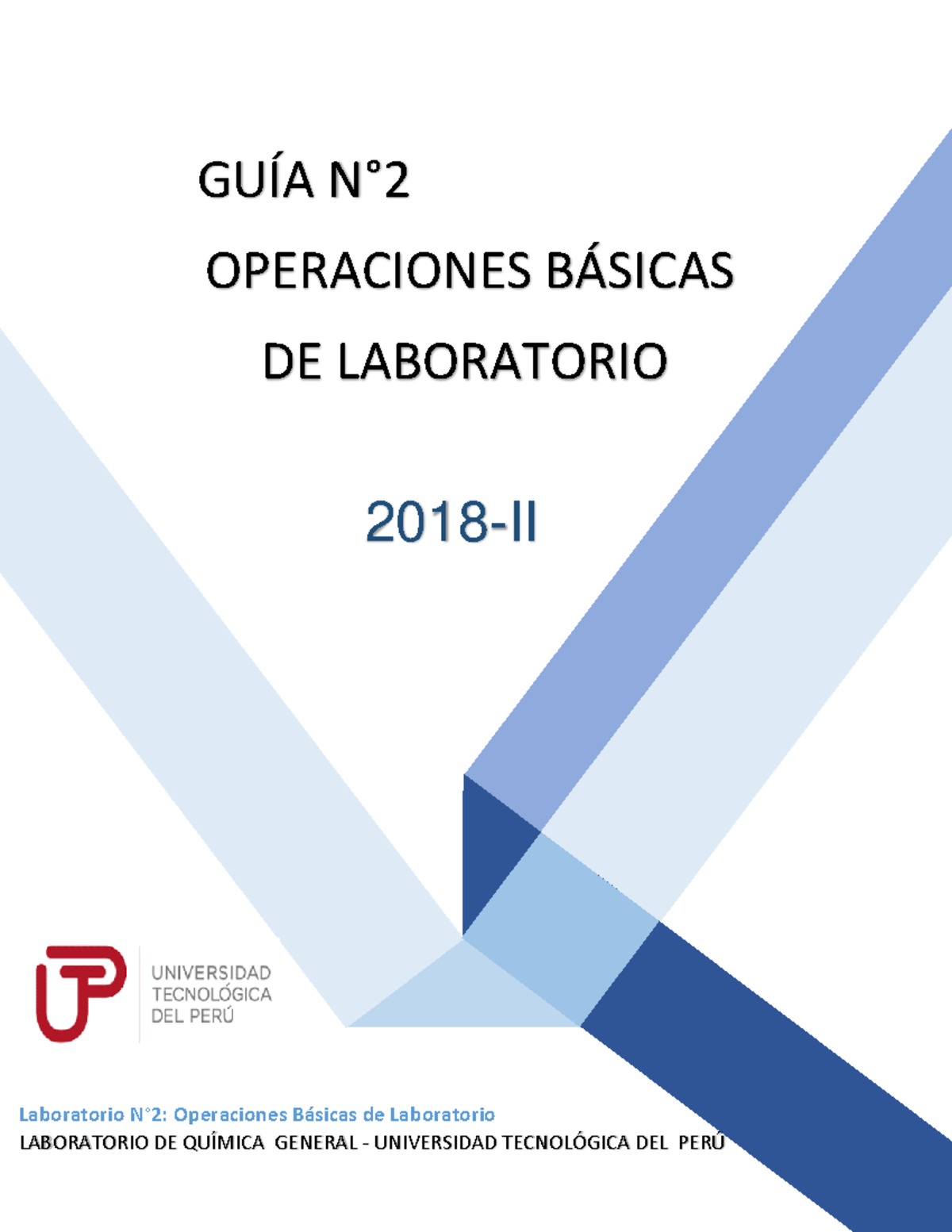 GUÍA N°2 Operaciones Básicas DE Laboratorio - 2018 - II GUÍA N° 2 OPERACIONES BÁSICAS DE ...