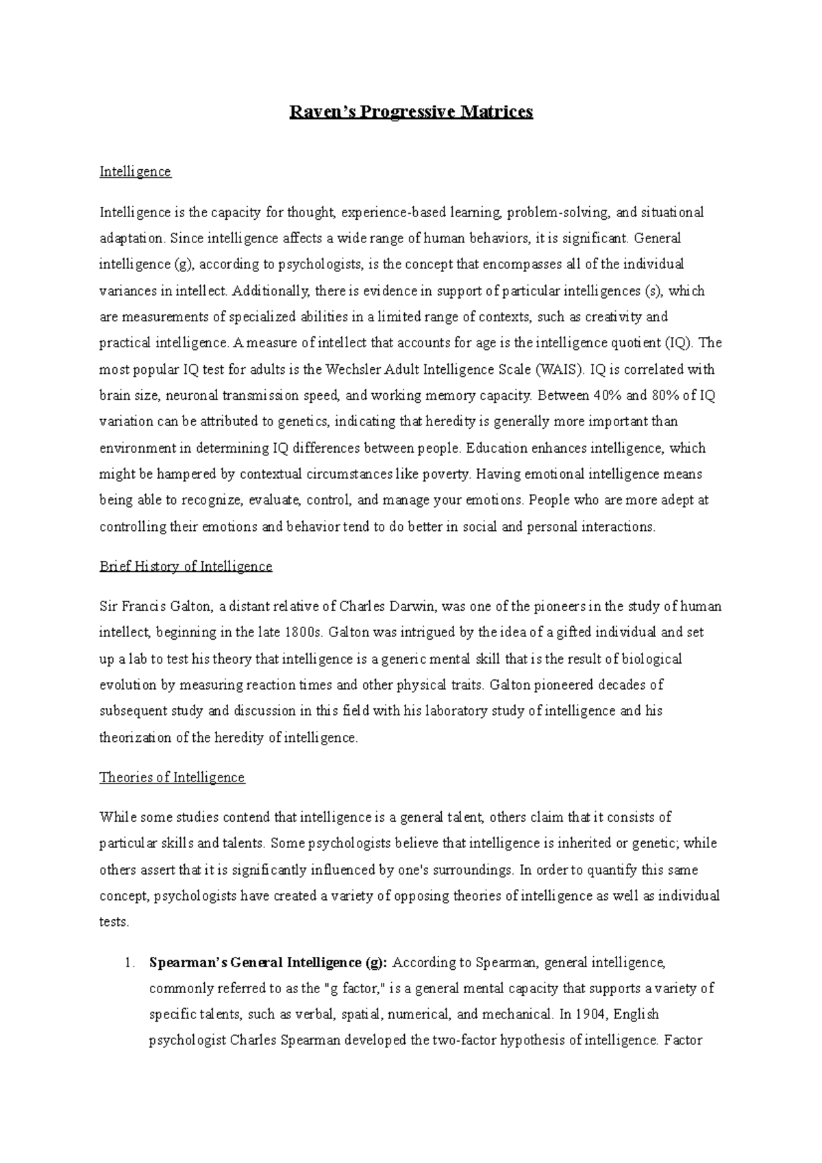 Raven's Progressive Matrices Introduction - Raven’s Progressive ...