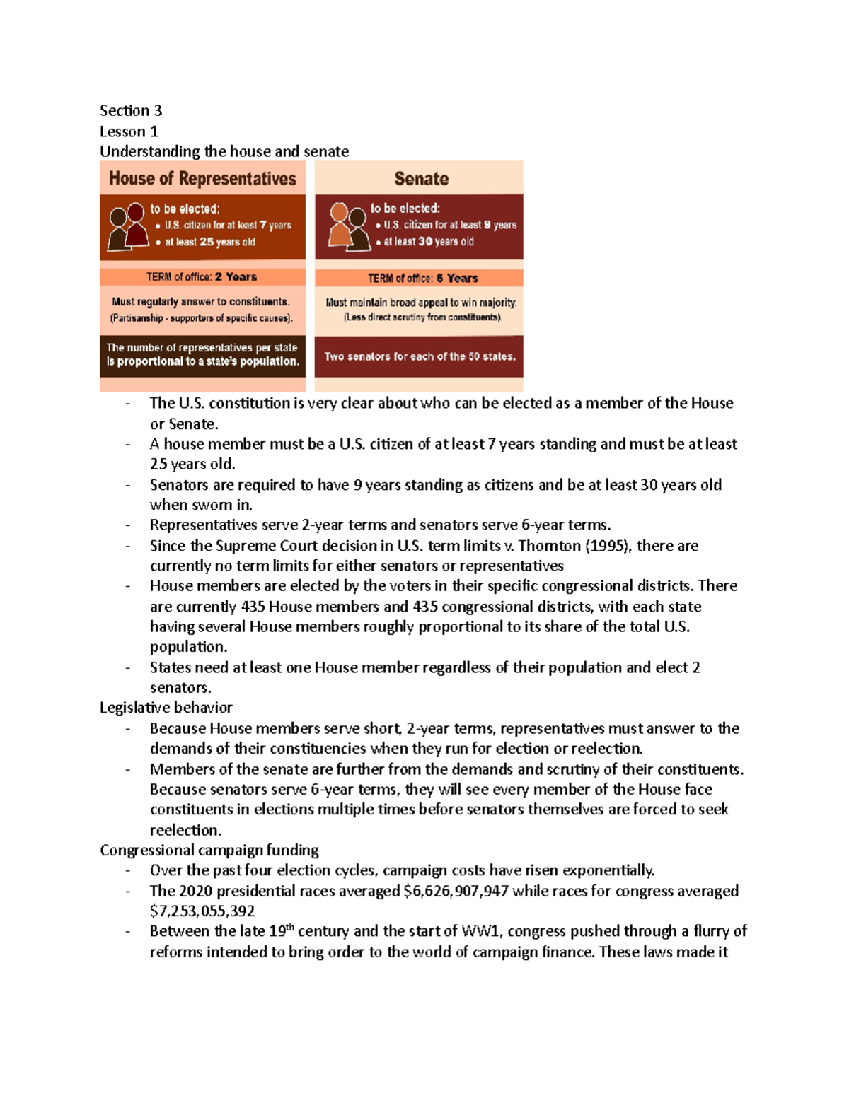 American politics Section 3 - Section 3 Lesson 1 Understanding the ...