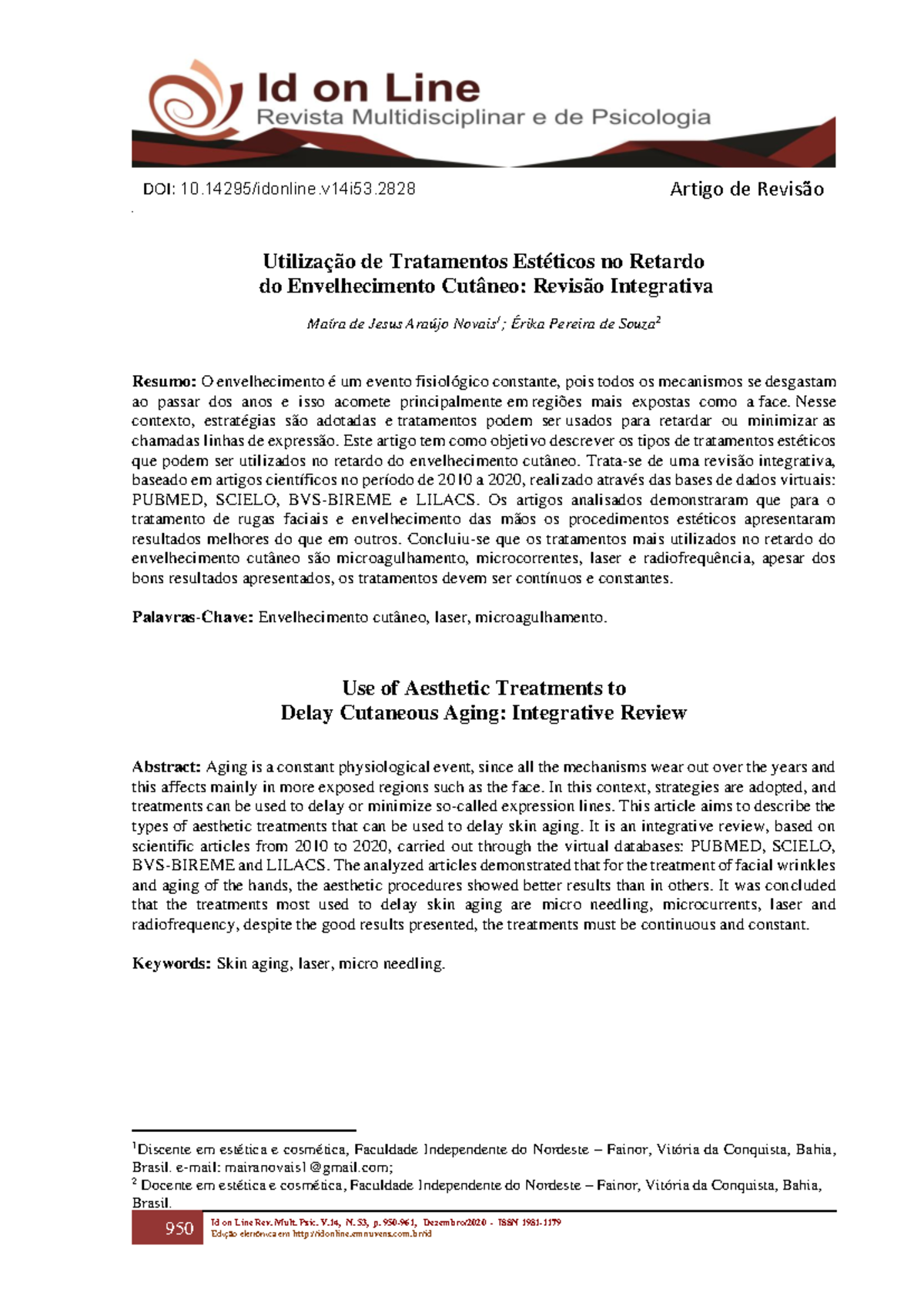 2828-Texto do Artigo-7951-11692-10-202012 31 - 950 Id on Line Rev. Mult ...
