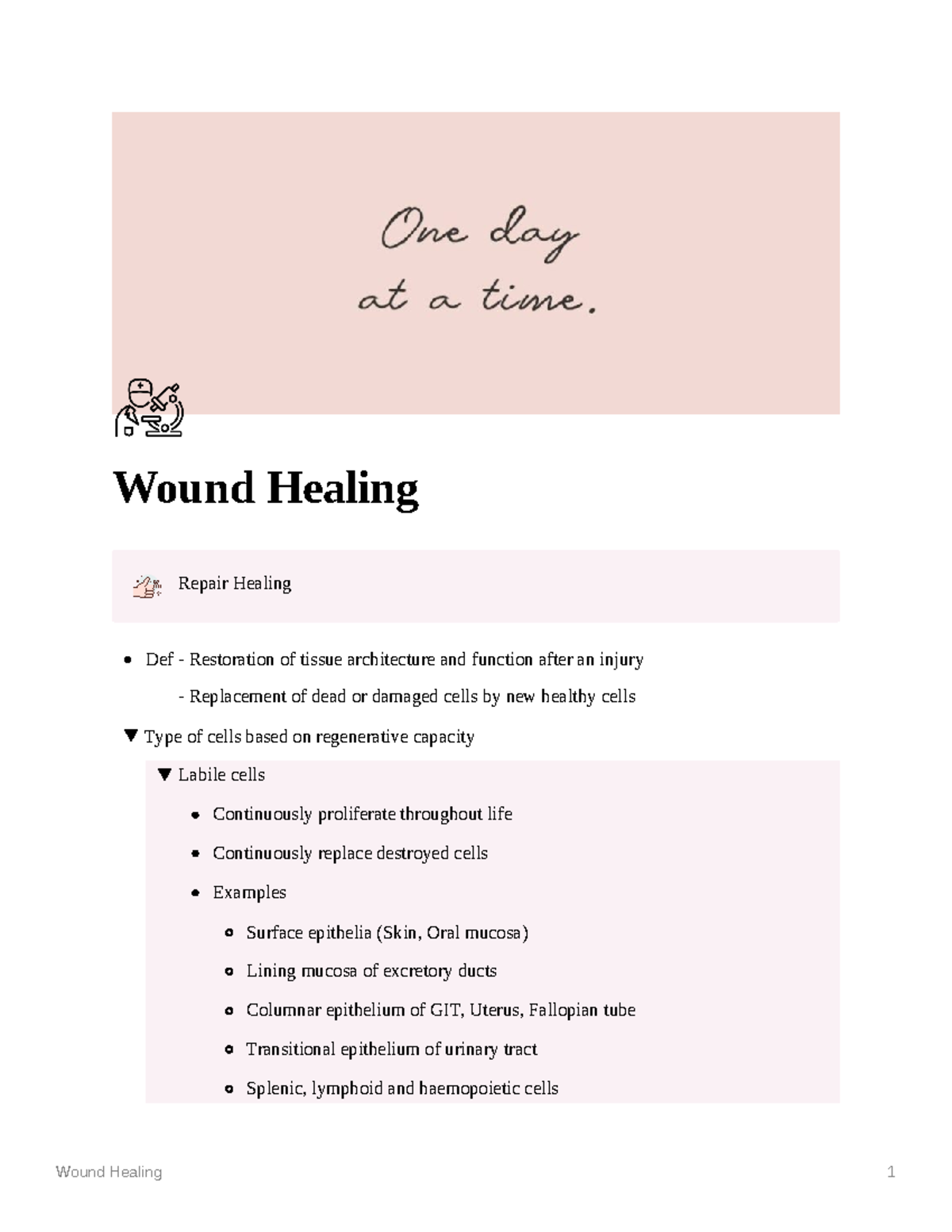 Wound Healing (Pathology) - Wound Healing Repair Healing Def ...