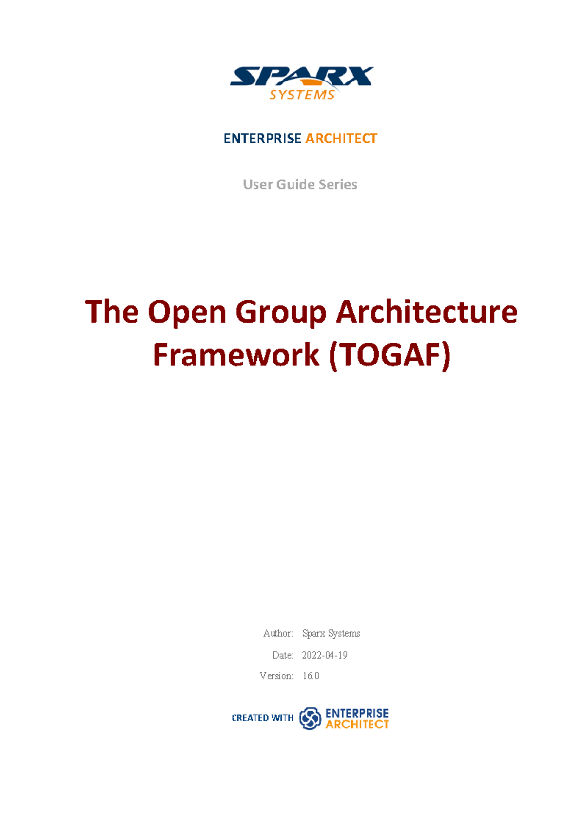 Sparx ea togaf - The Open Group Architecture Framework (TOGAF ...