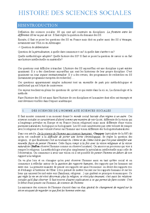 Introduction aux sciences sociales - INTRO - Introduction aux sciences ...