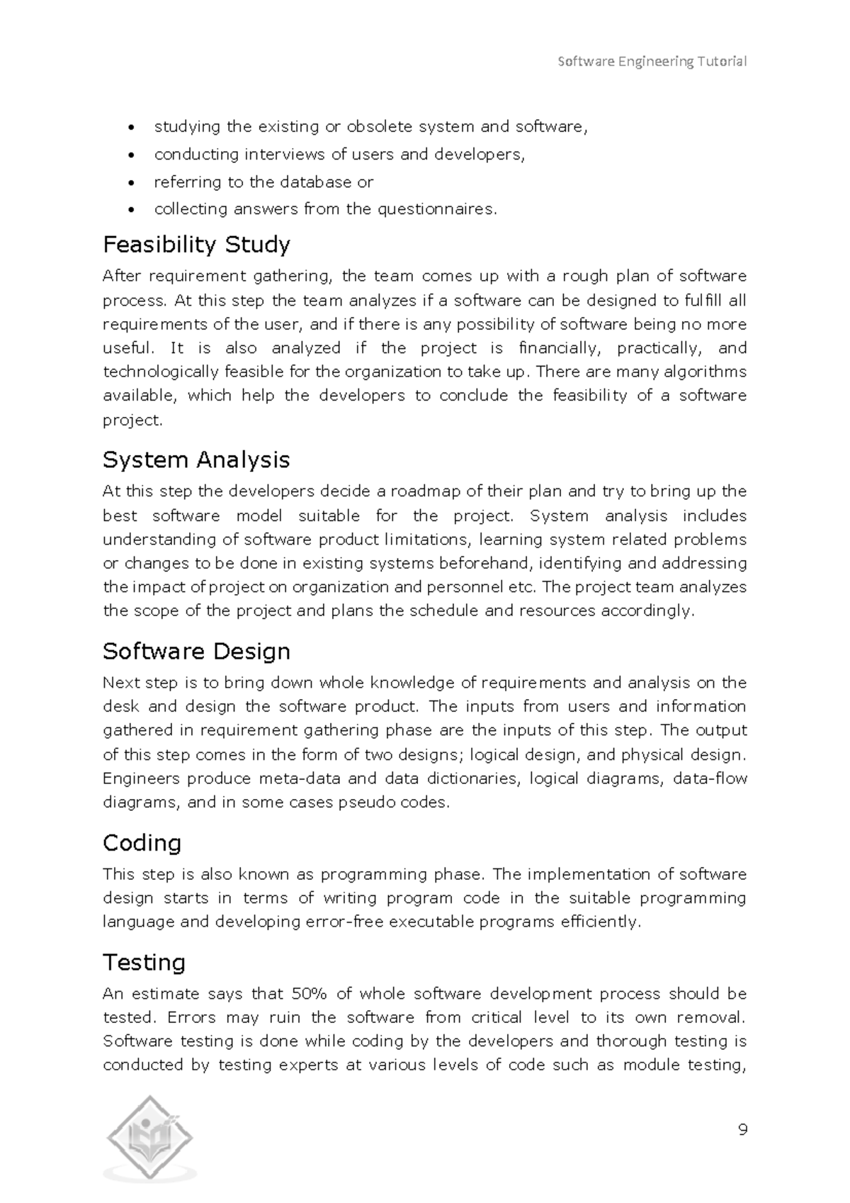 Software engineering tutorial-17-22 - studying the existing or obsolete ...