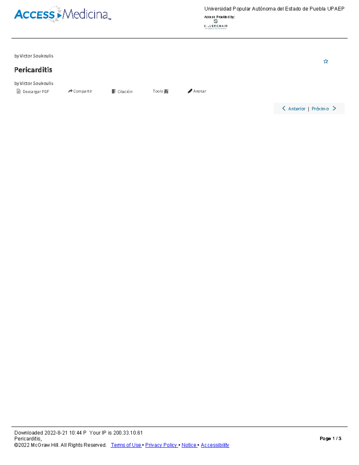 5.1 Pericarditis infografia - Pericarditis Anterior | Próximo by Victor ...