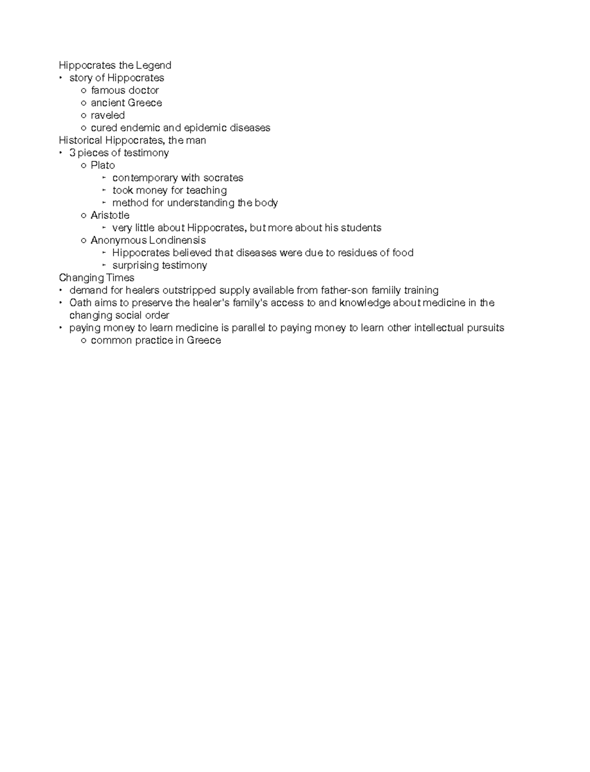 Module 4 Lecture 1 Hippocrates - Legend and the Man(quiz 5 ...