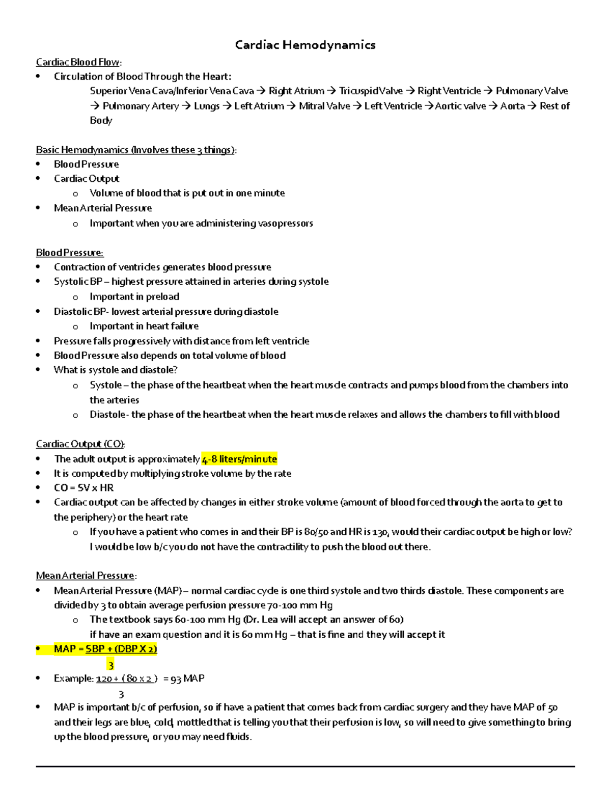 Cardiac Hemodynamics - Cardiac Hemodynamics Cardiac Blood Flow ...