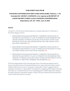 CASE Digest Analysis #9 BA199 - CASE DIGEST ANALYSIS METRO DRUG ...