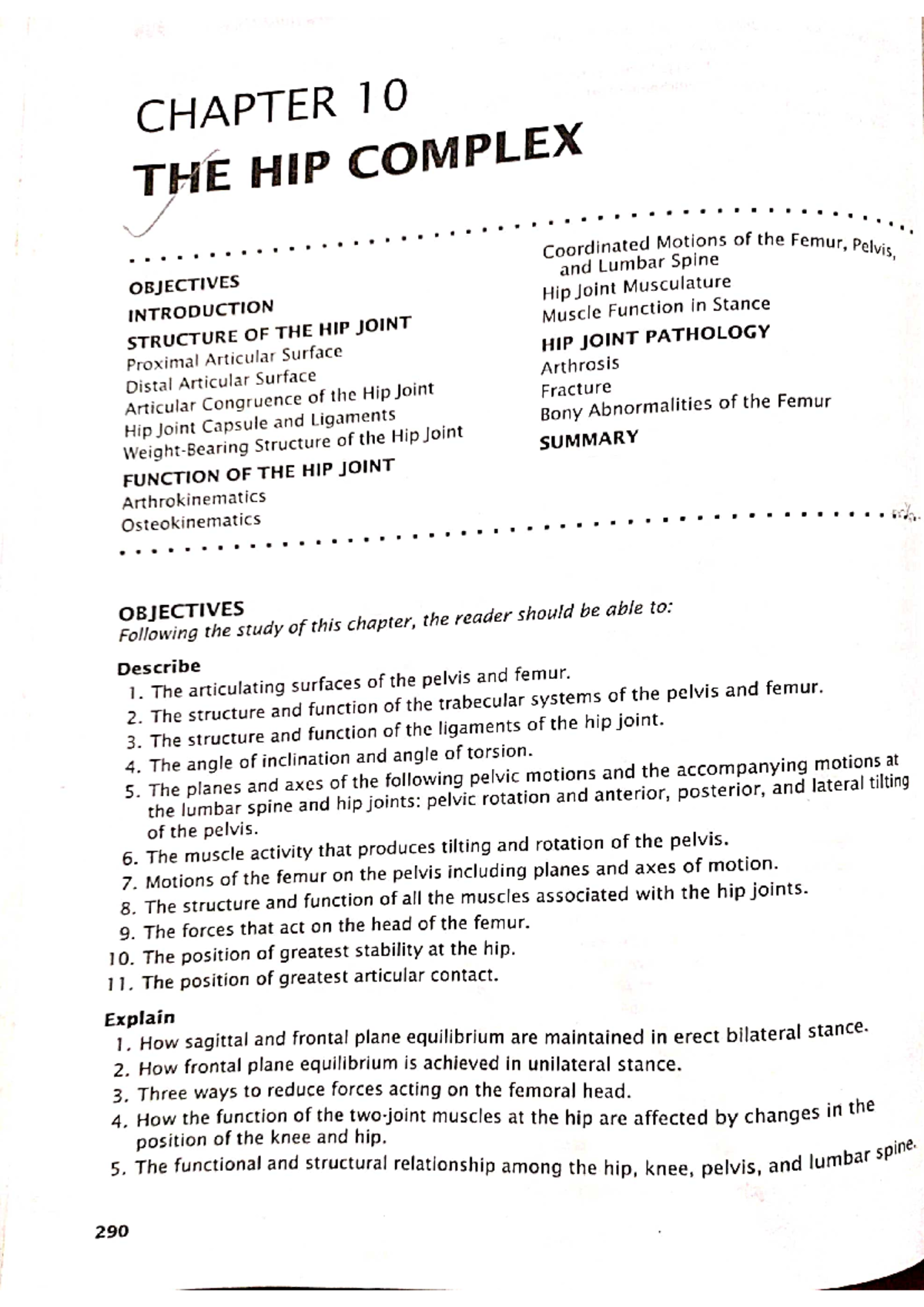 Ch-10 hip complex - Notes of Human Anatomy and Physiology - Studocu