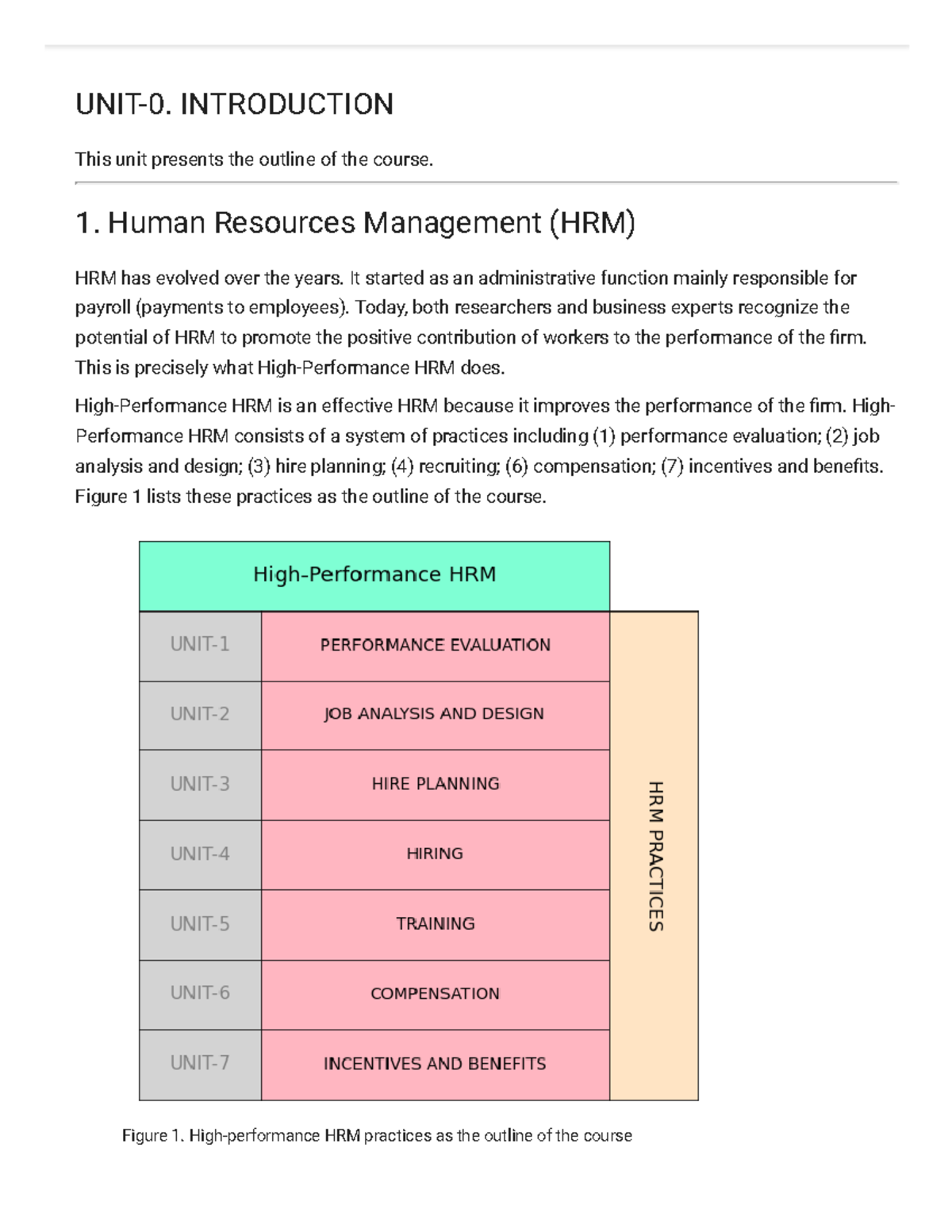 UNIT-0 - Unit 0 - This unit presents the outline of the course. 1 ...