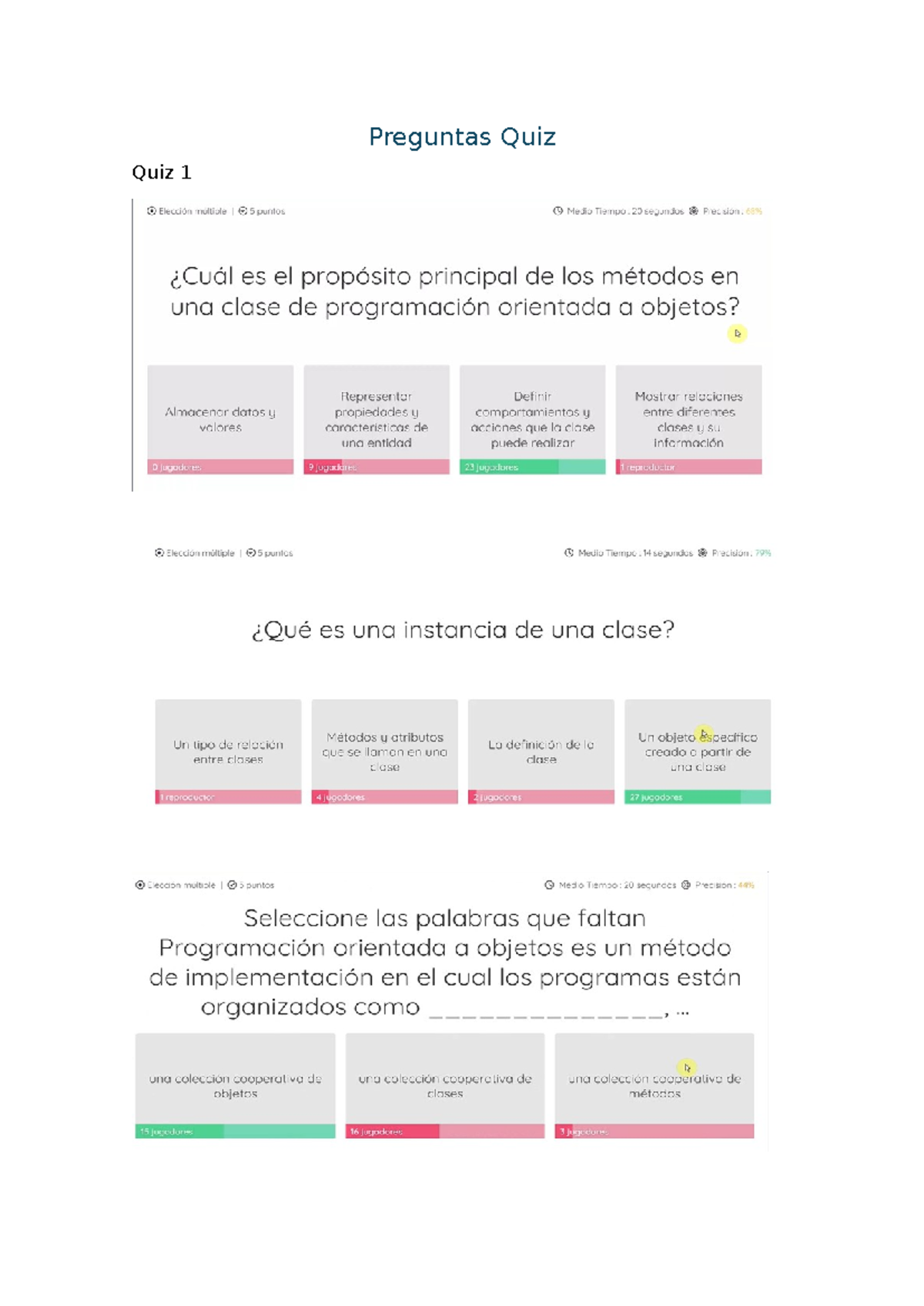 Repaso Prueba 1 DA1 - bgdffgbgbfd - Programación 1 - Preguntas Quiz Quiz 1 Quiz - Studocu