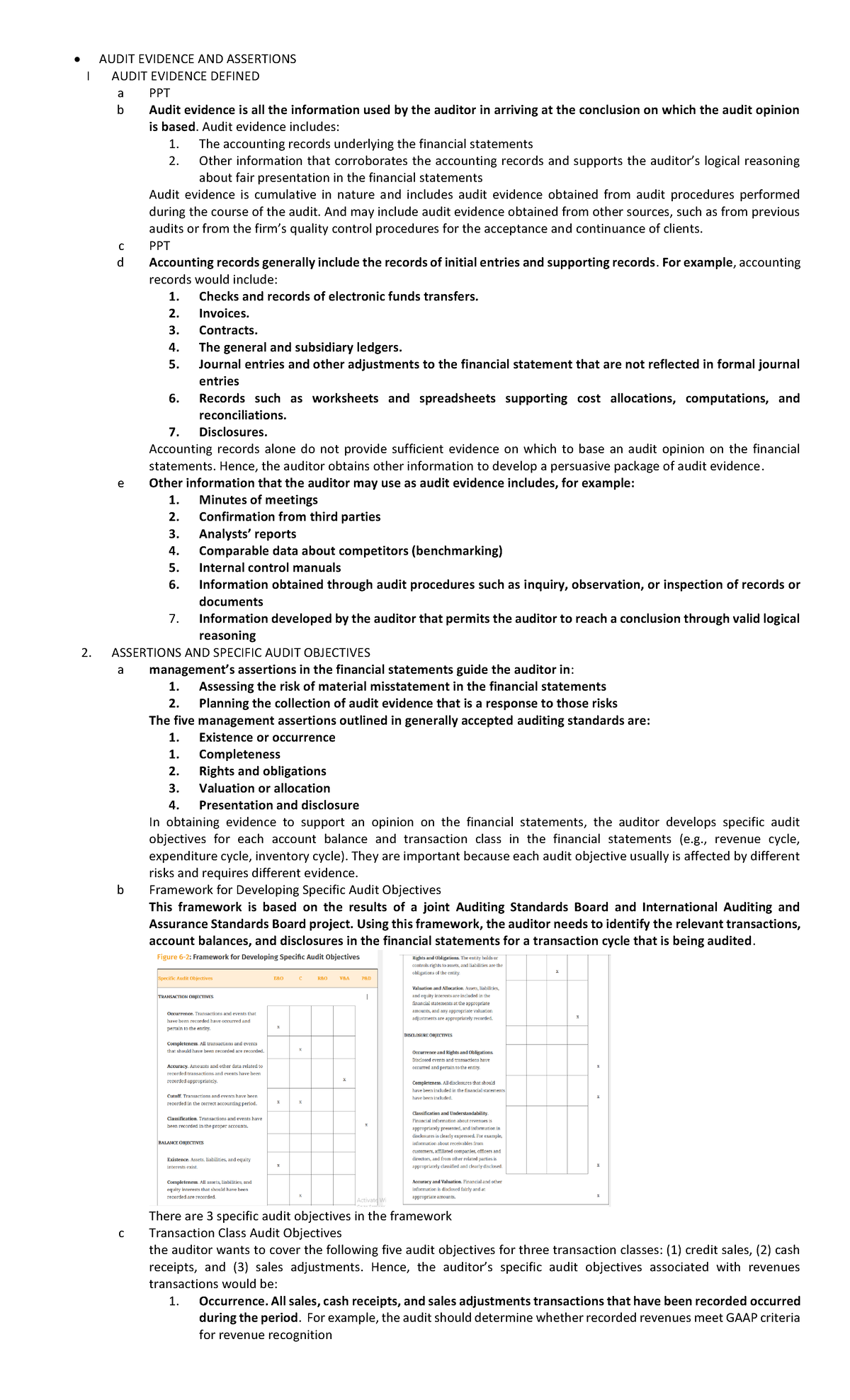 Summary Audit Evidence AND Assertions AUDIT EVIDENCE AND ASSERTIONS summary-audit-evidence-and-assertions-audit-evidence-and-assertions