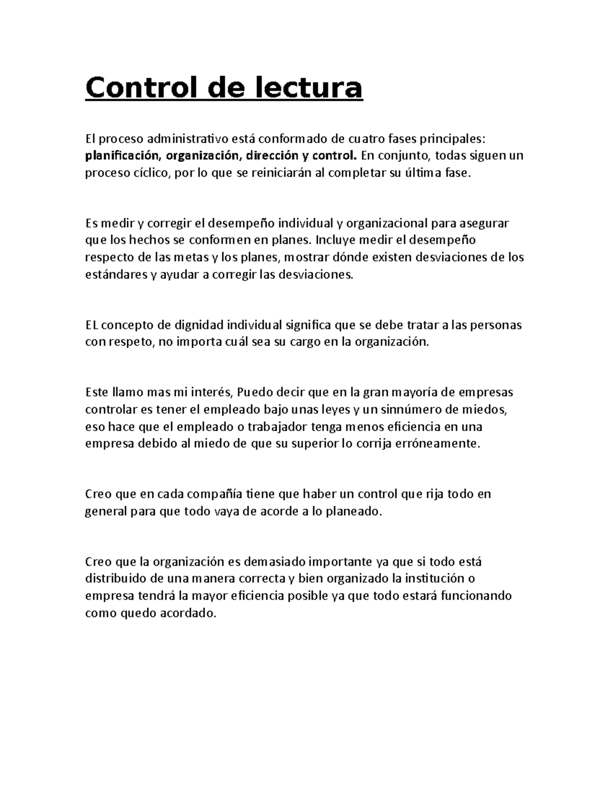 Control de lectur 1 - esto es un resumen de una de las actividad ...