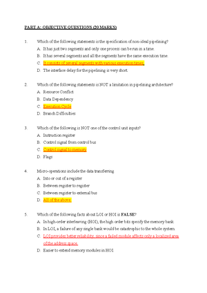 Tutorial Module 2 - Tutorial 2 Part A: Multiple Choice Question (MCQ ...