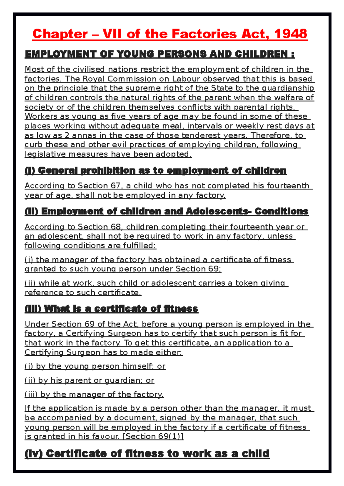 Chapter 7 - all the best - Chapter – VII of the Factories Act, 1948 ...