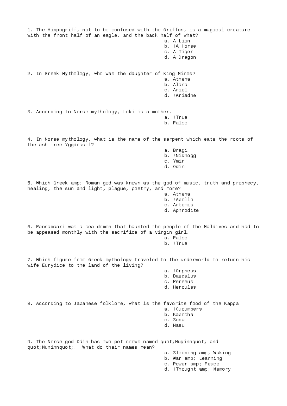 ART323 Study Guide 1 - Notes - The Hippogriff, not to be confused with ...