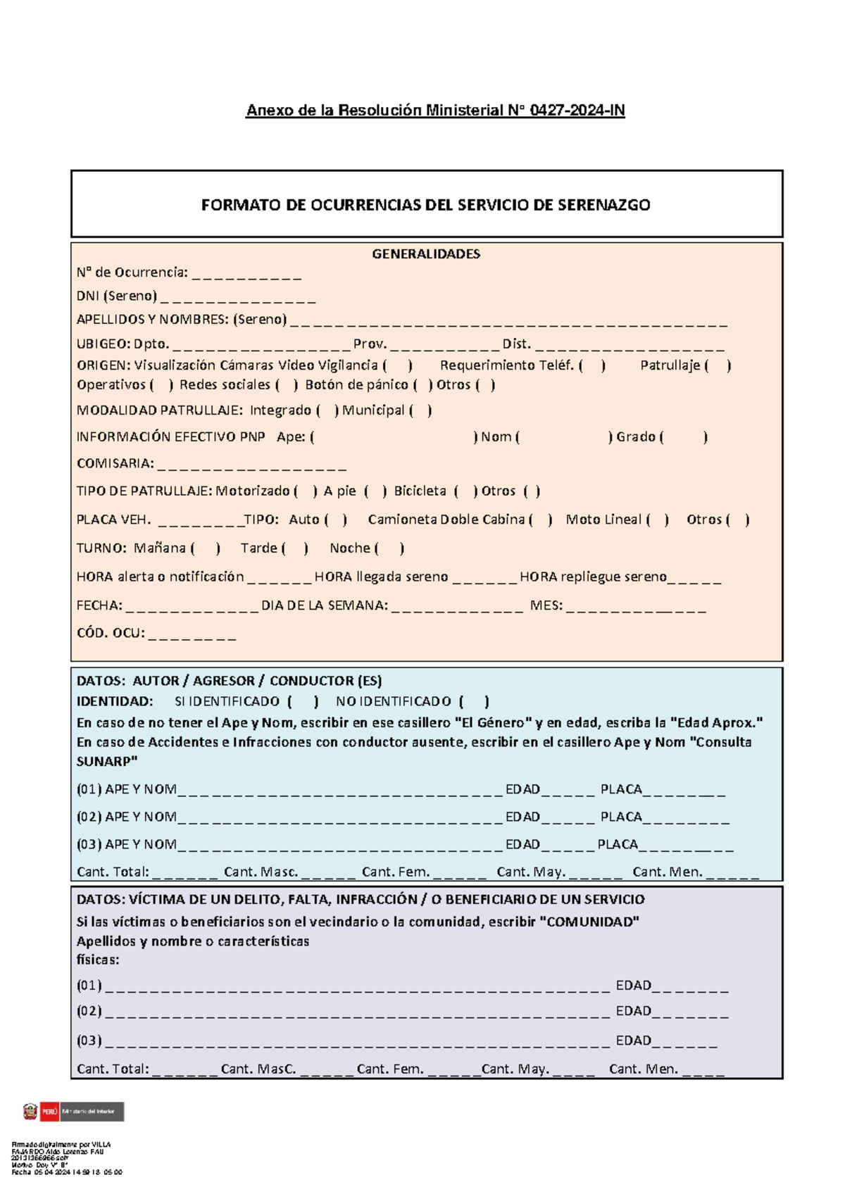 hhht7 anexo ththt - Anexo de la Resolución Ministerial N° 0427 - 2024 ...